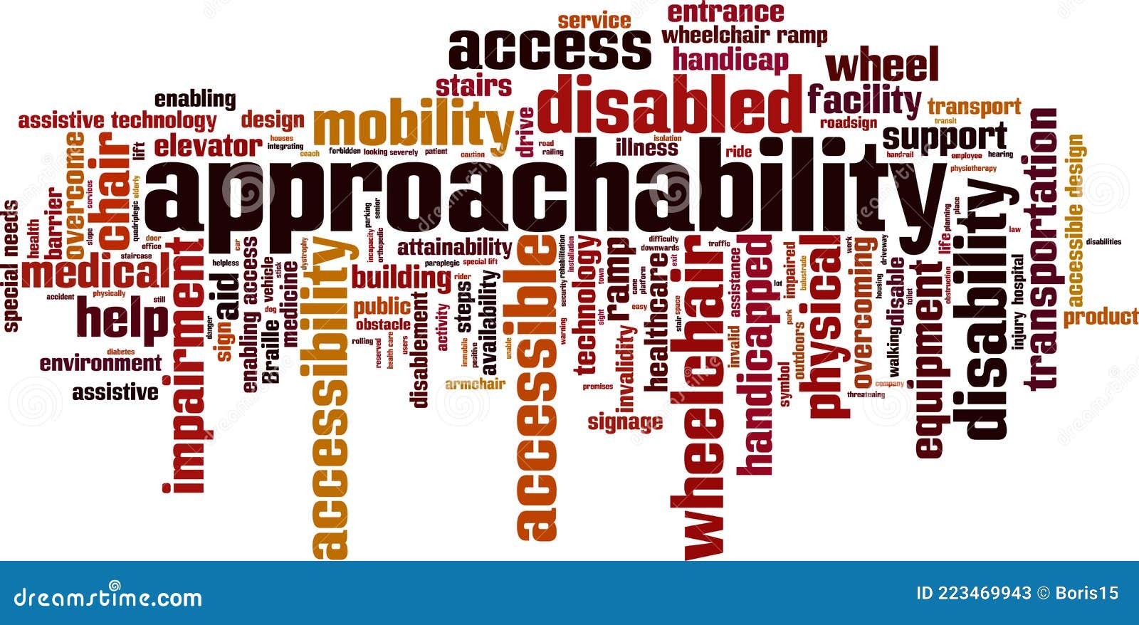 Approachability Word Cloud Concept Stock Vector - Illustration of ...