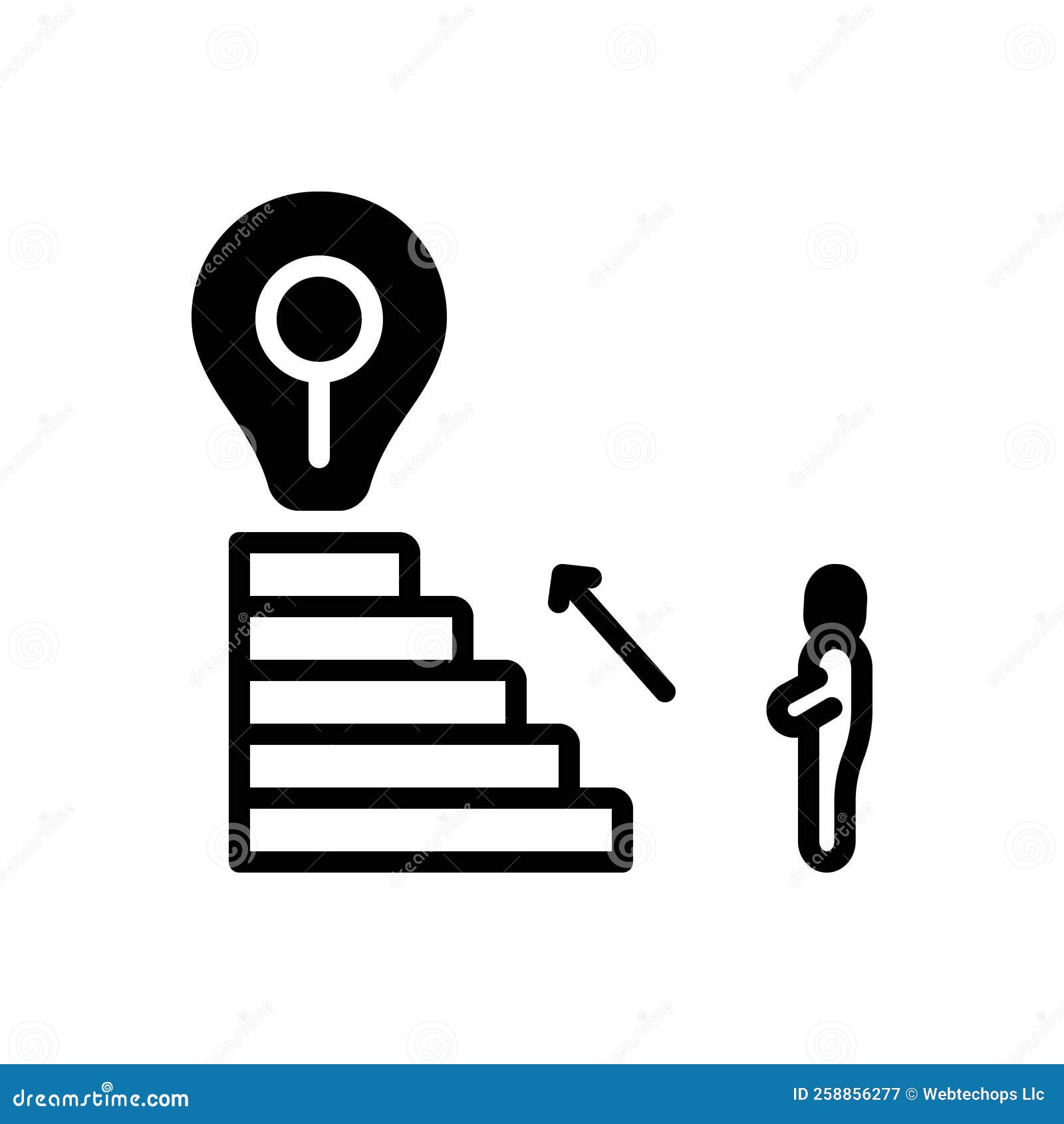 Black Solid Icon for Approaches, Initiative and Approach Stock Vector ...