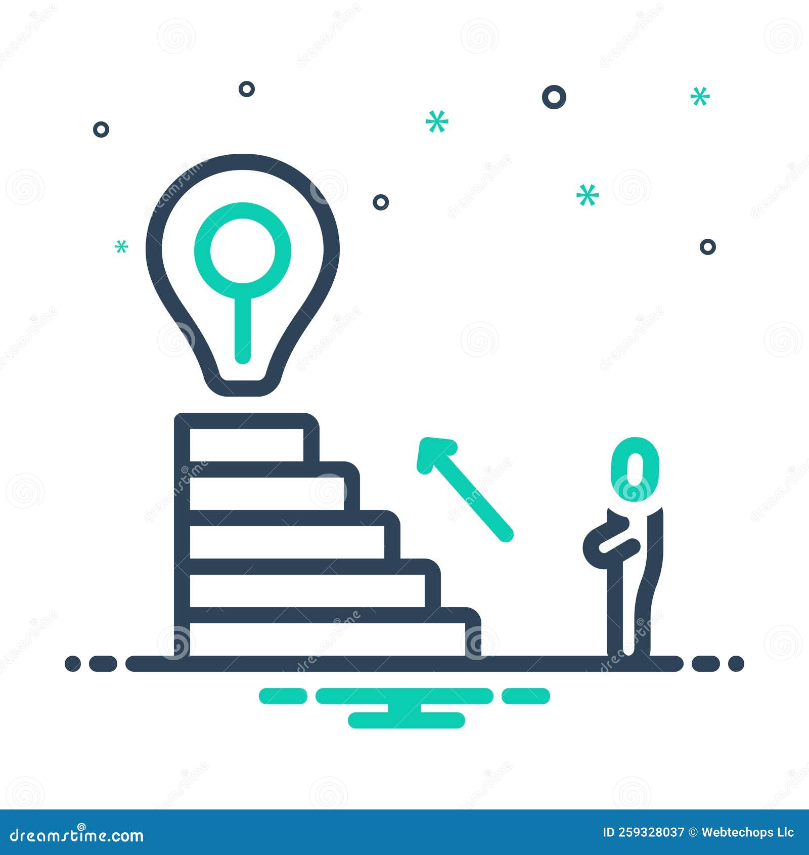 Mix Icon for Approaches, Initiative and Approach Stock Illustration ...