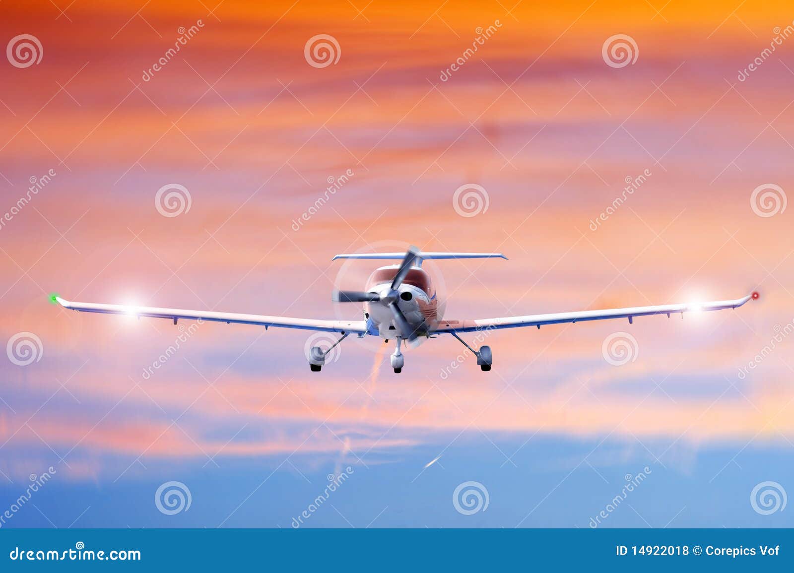 Approaching aircraft stock photo. Image of rotor, radiant - 14922018
