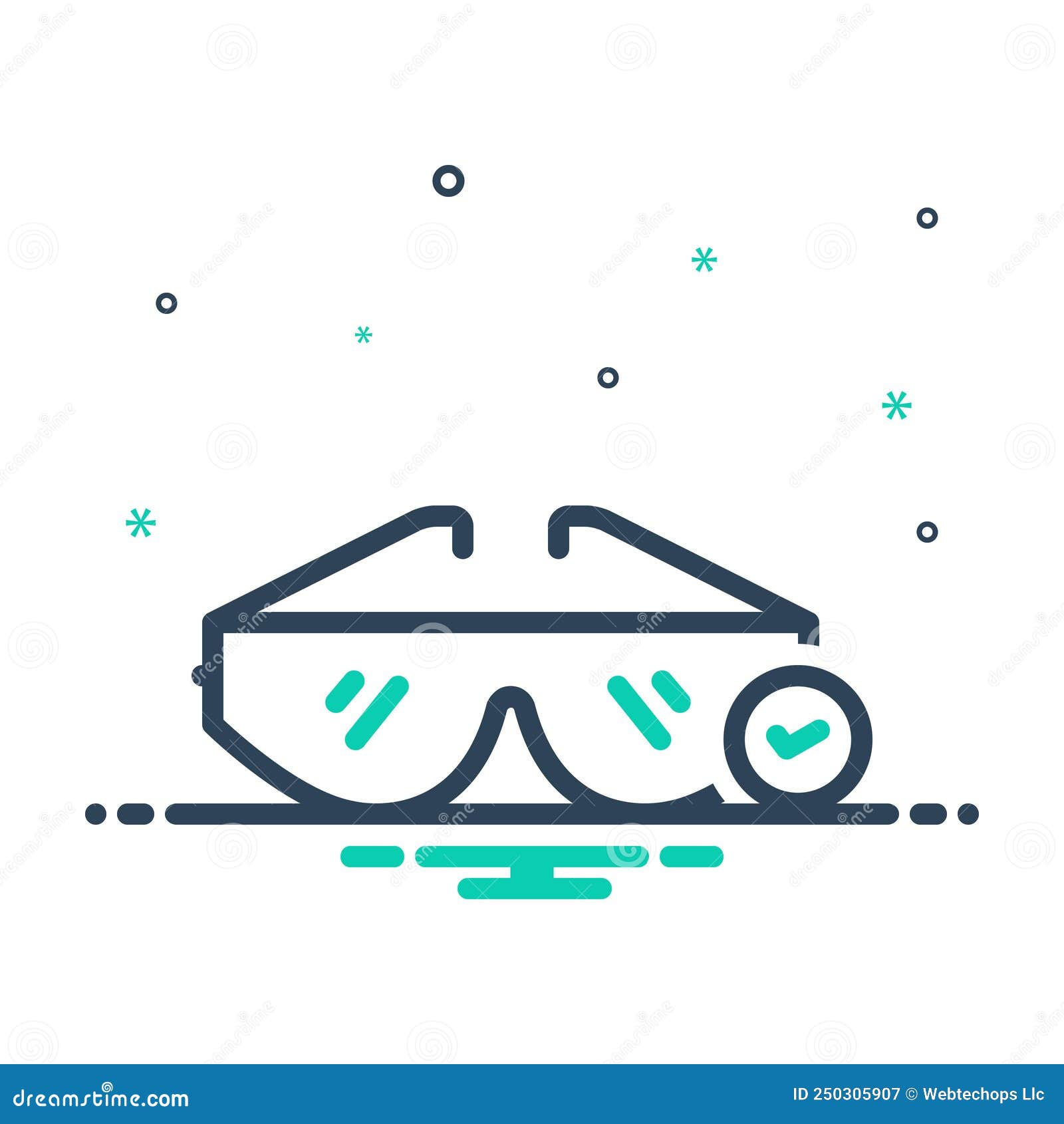 Mix Icon for Appropriate, Suitable and Convenient Stock Illustration ...