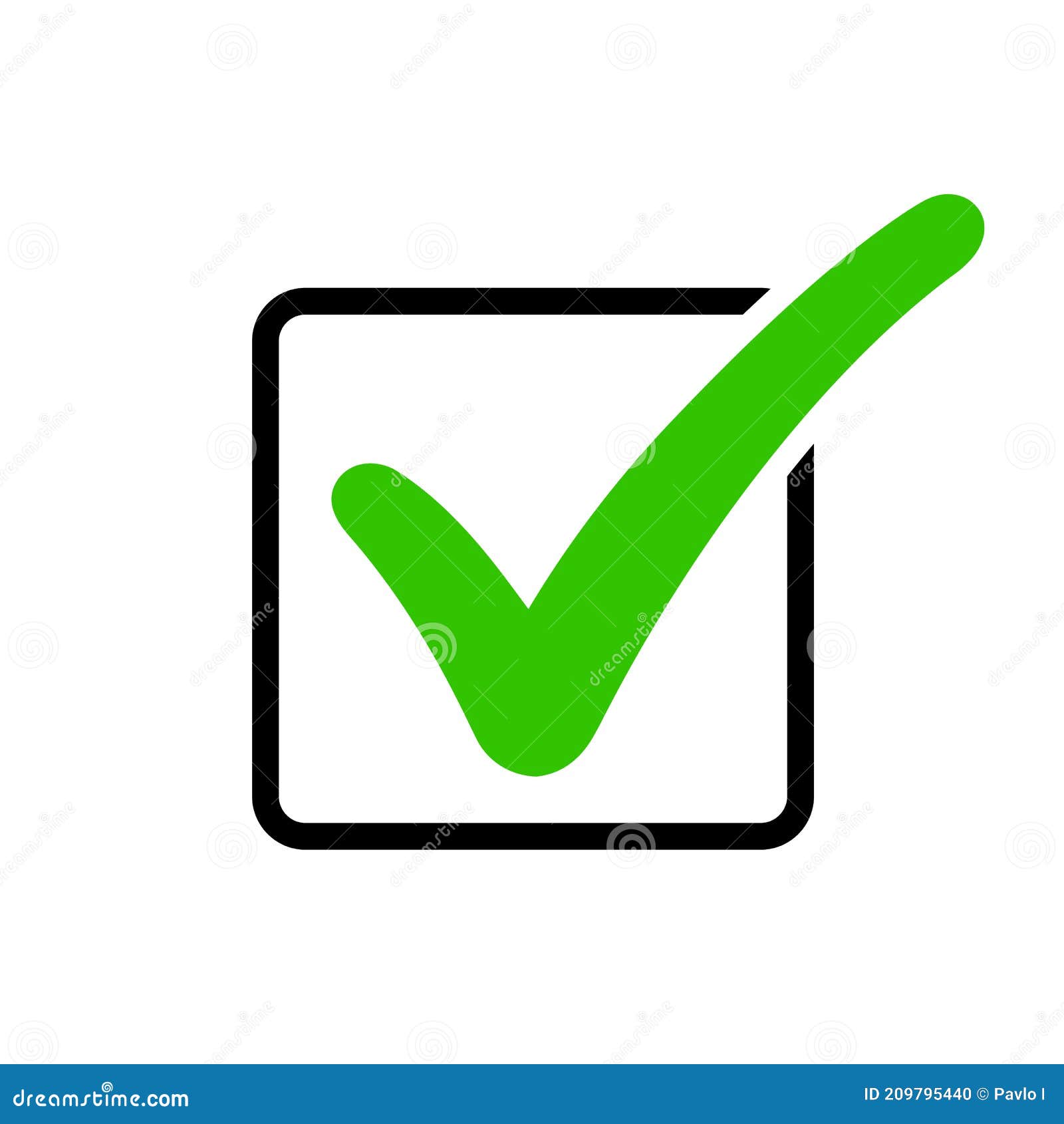 Approval Check Icon Isolated, Green Check Mark in Black Box, Quality ... Approval Check Icon Isolated, Green Check Mark in Black Box, Quality ...