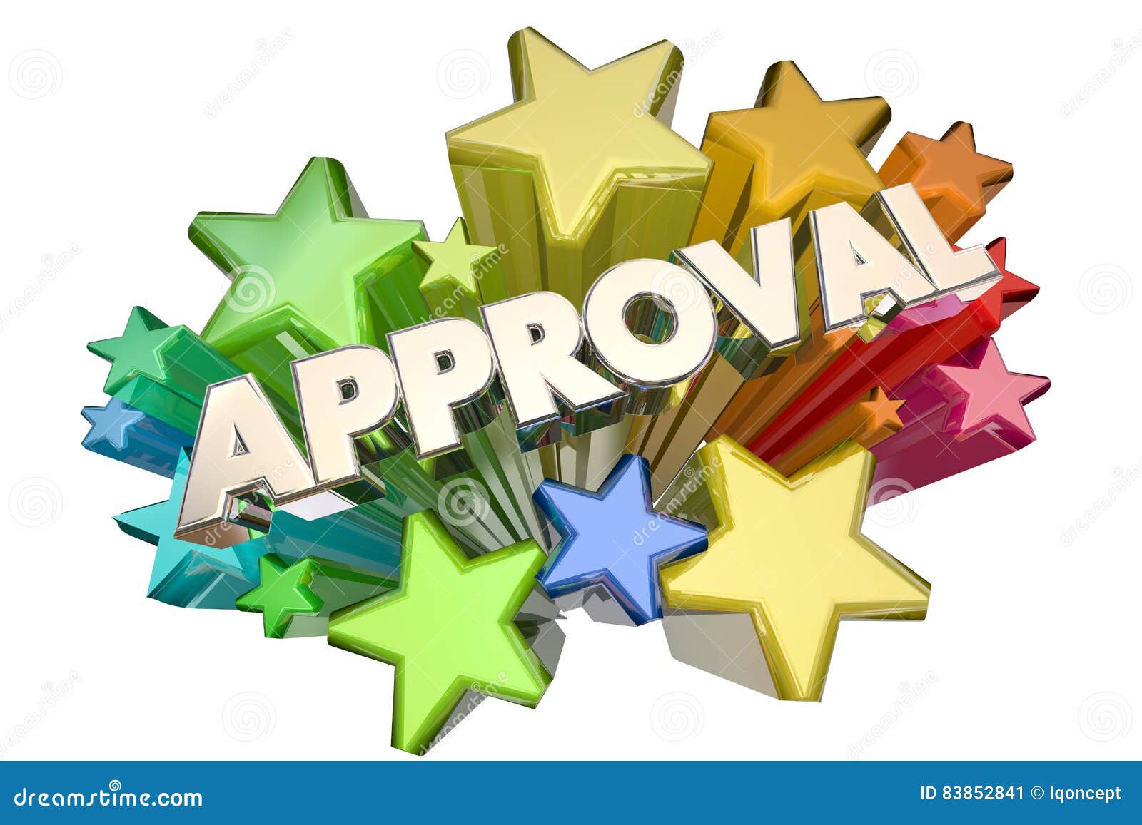 Approval Good Answer Accepted Stars Stock Illustration - Illustration ...