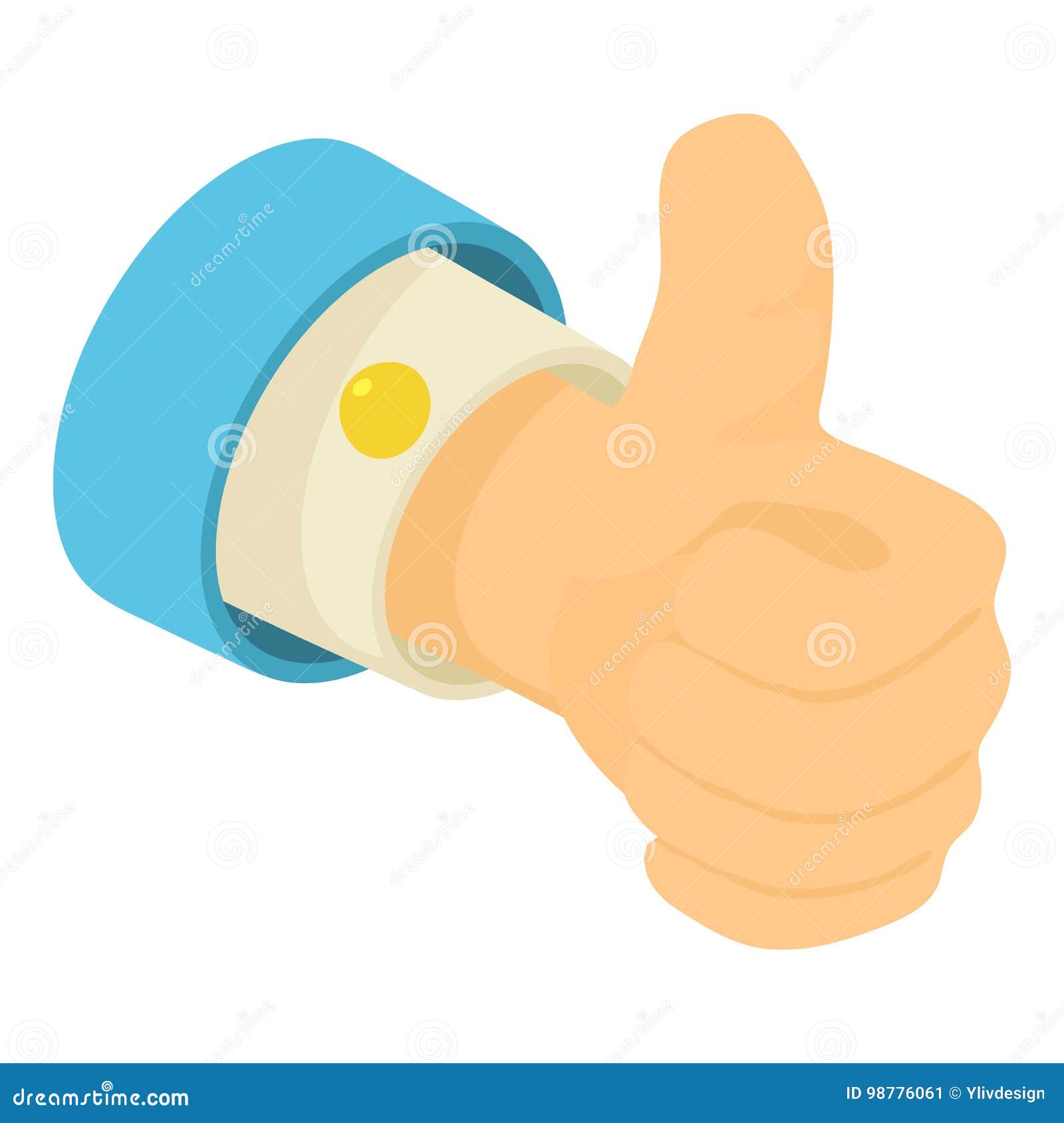 Approval Icon, Isometric 3d Style Stock Vector - Illustration of ...