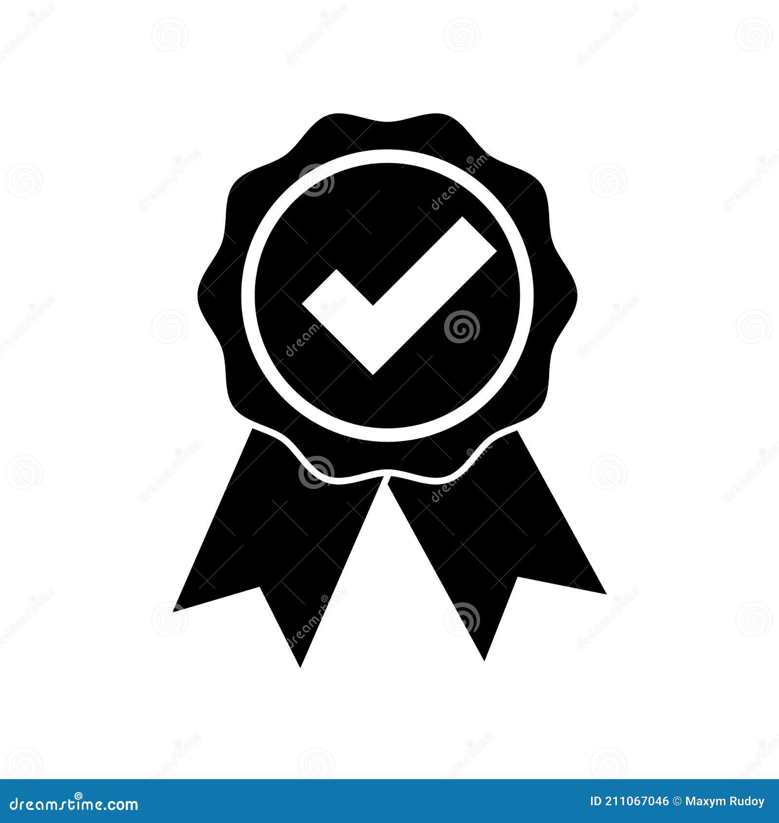 Approval Icon, Logo Isolated on White Background Stock Vector ...