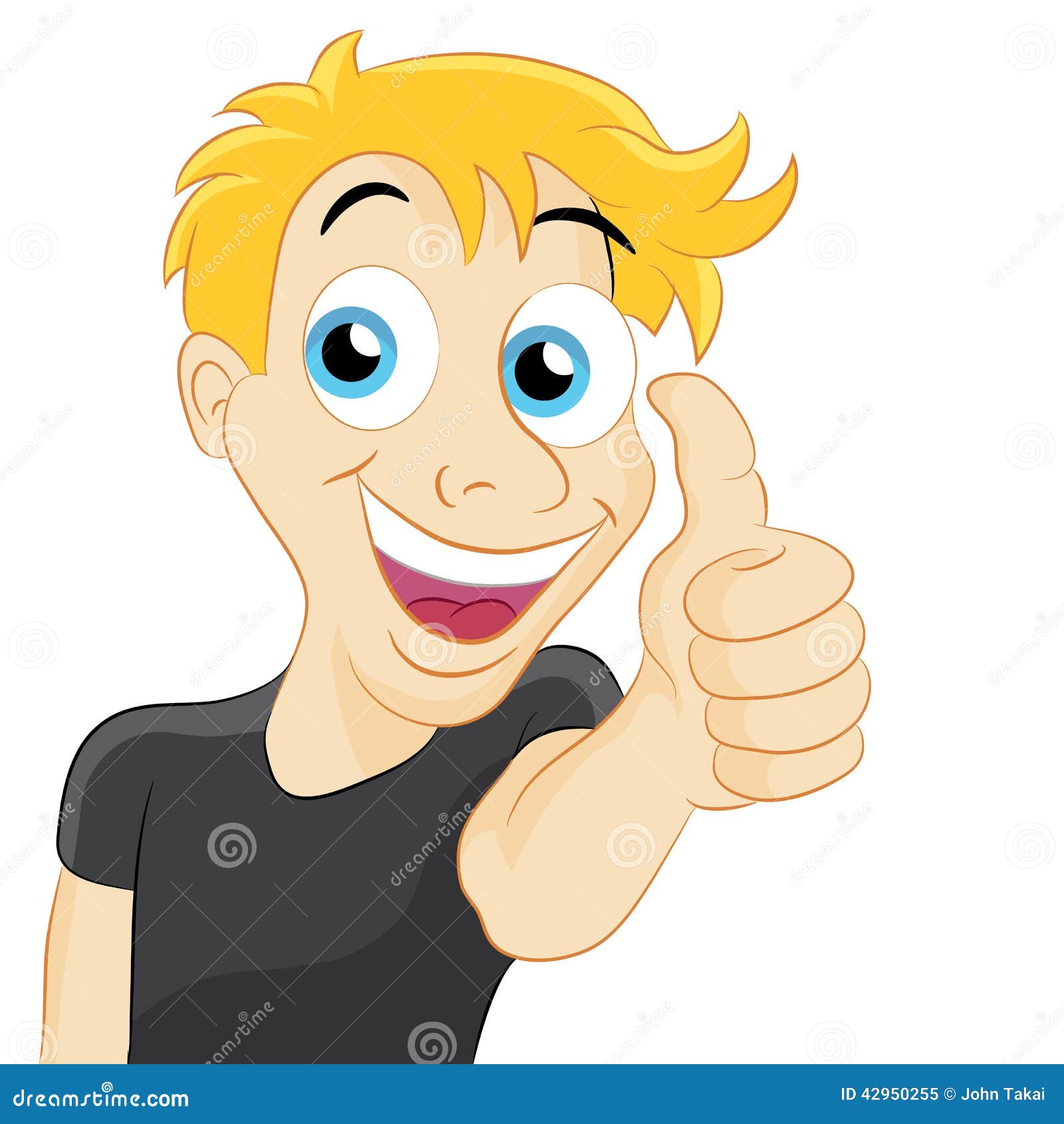 Approval Kid stock vector. Illustration of eyes, dude - 42950255