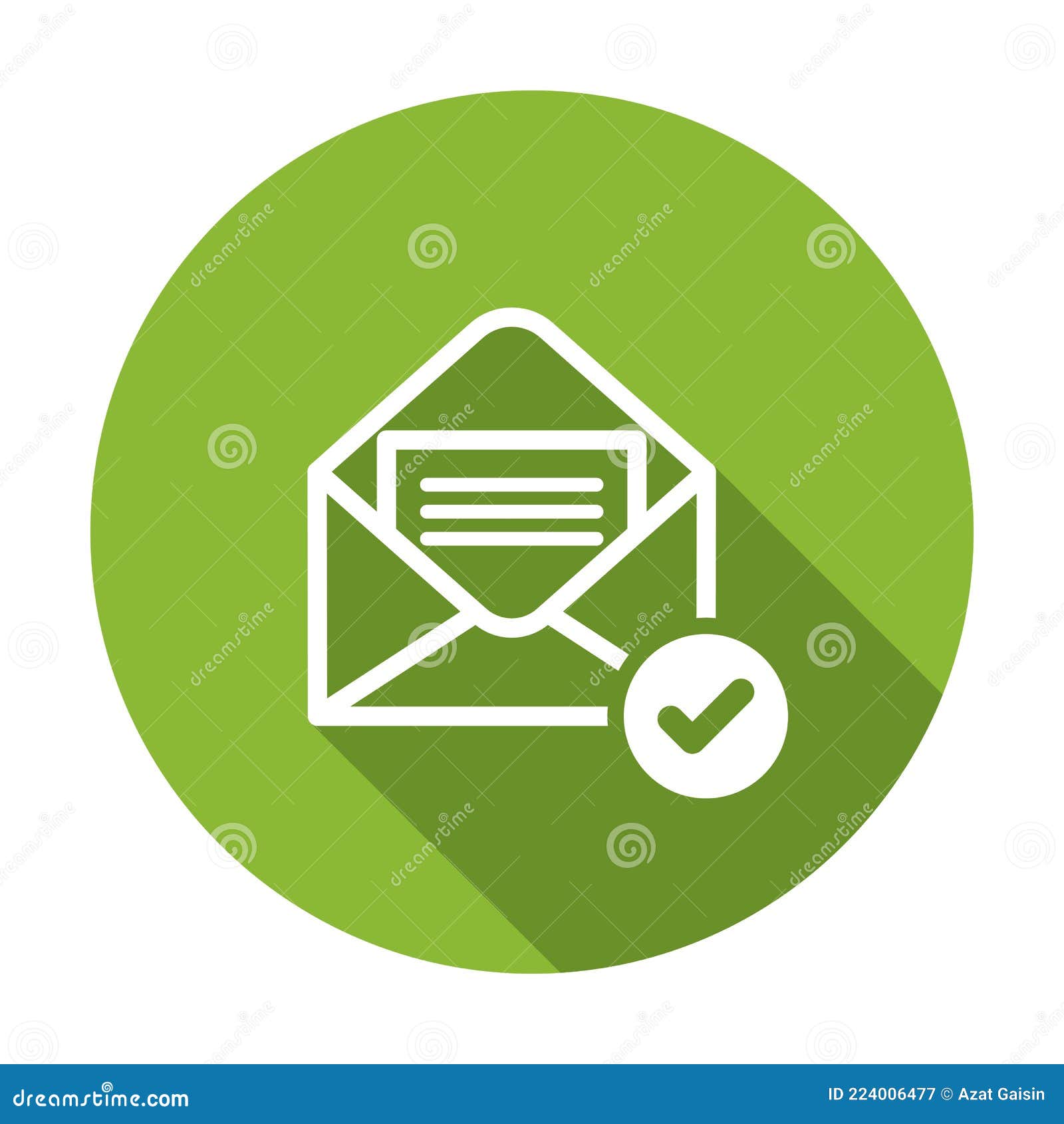 Approval Letter. Envelope Icon with Check Sign. Envelope Icon and ...