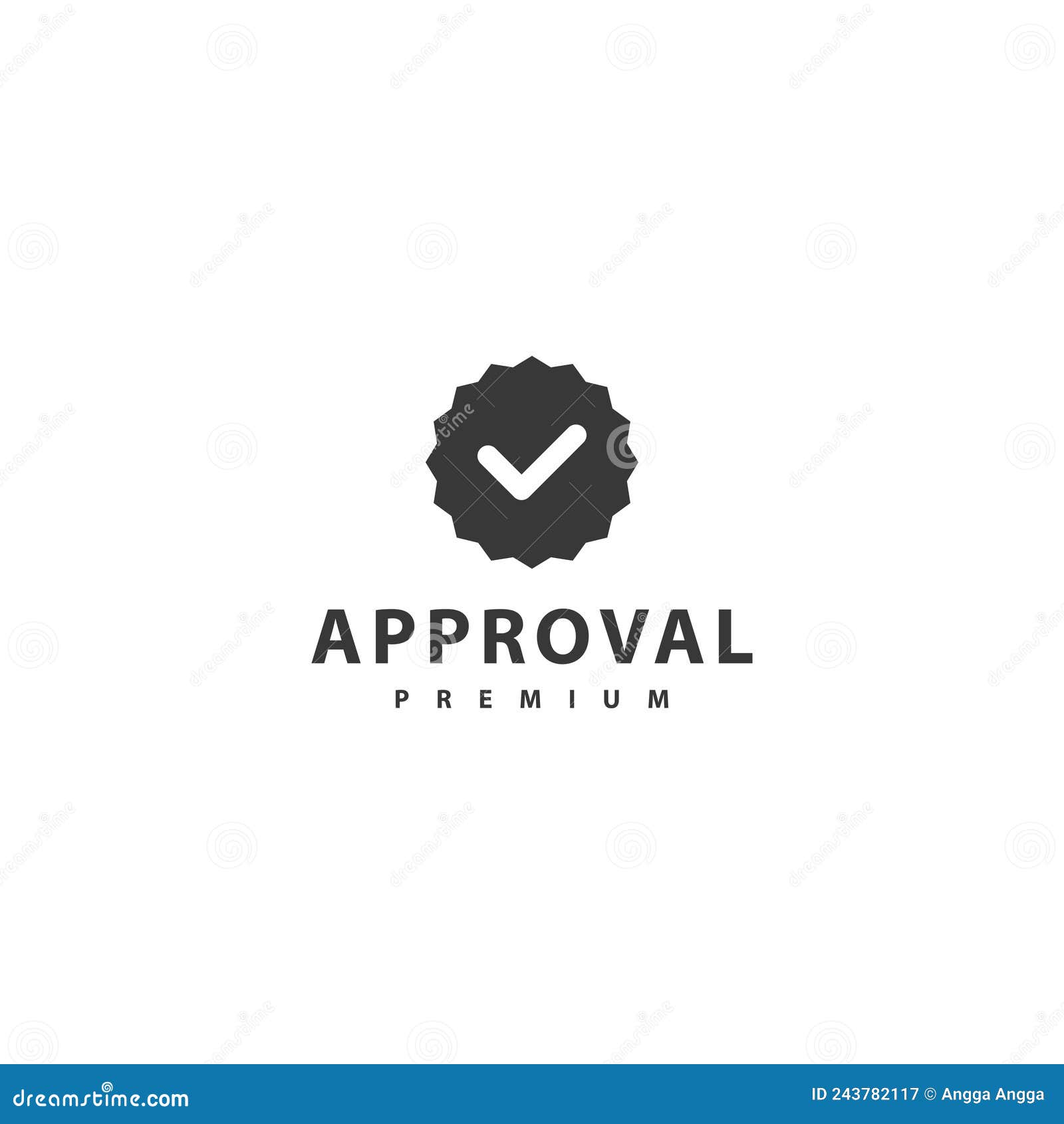 Approval Logo Icon Sign Symbol Design Stock Vector - Illustration of ...