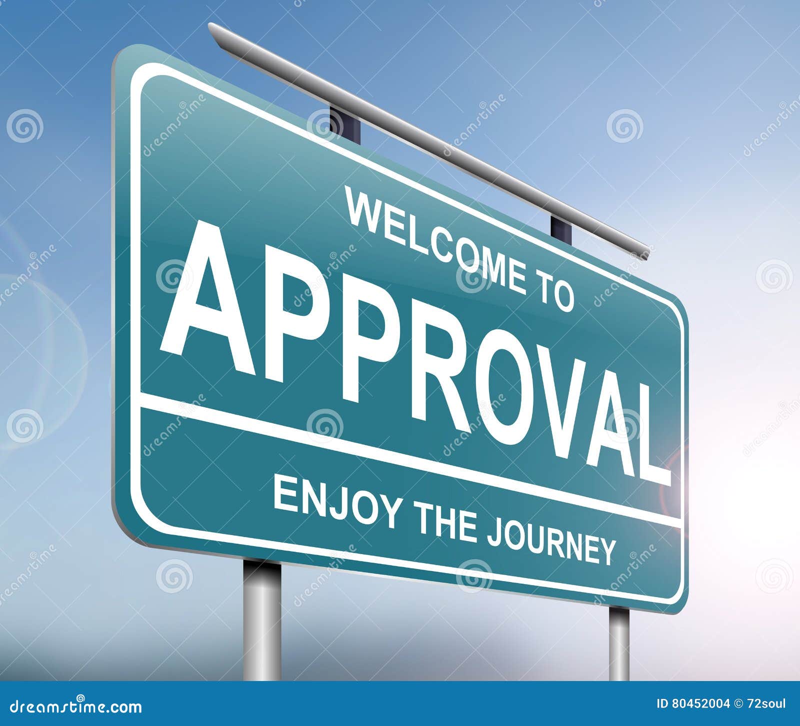 Approval sign concept. stock illustration. Illustration of acclamation ...