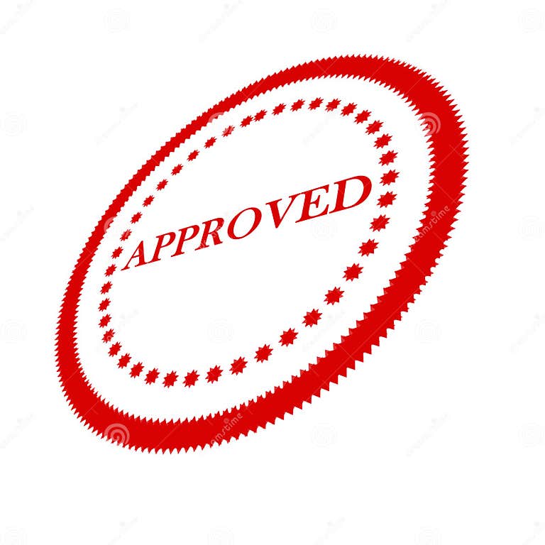 Approval stamp stock illustration. Illustration of check - 3683913