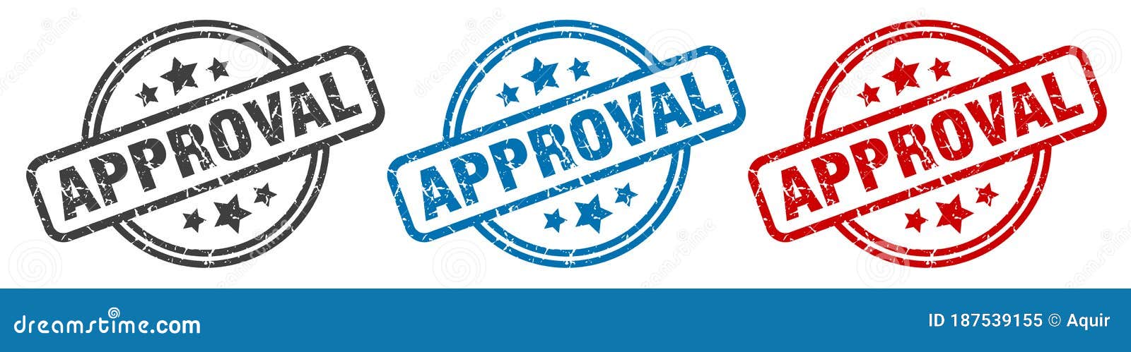Approval Stamp. Approval Round Isolated Sign Stock Vector ...