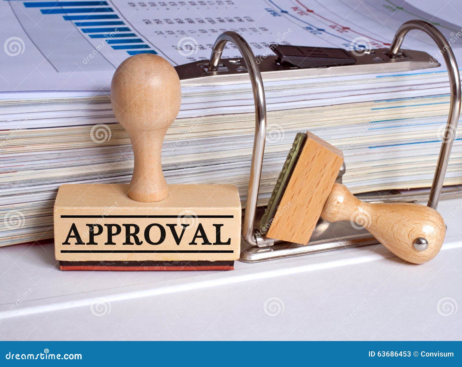 Approval stamp stock image. Image of wooden, sanctioned - 63686453