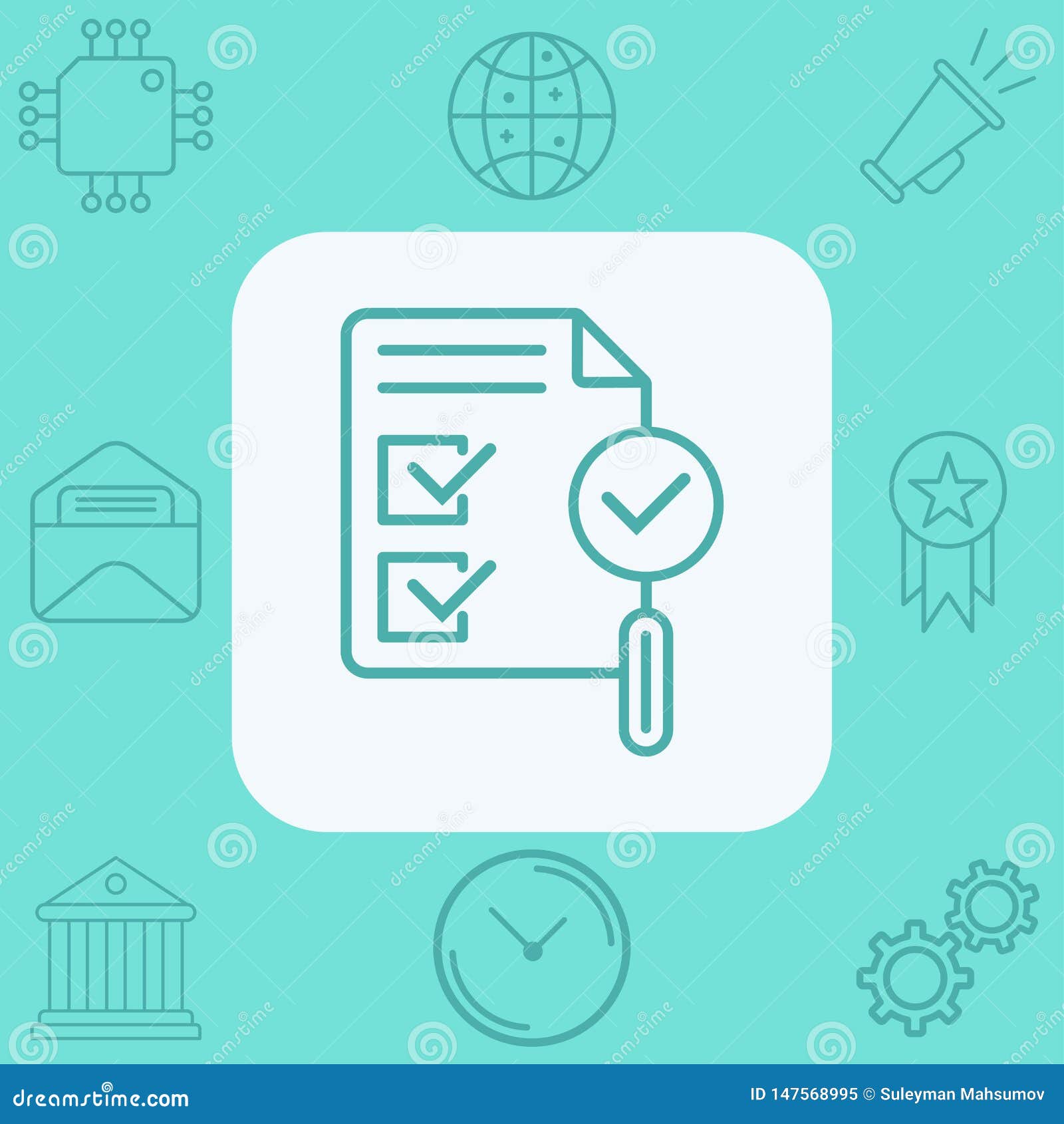 Approval Vector Icon Sign Symbol Stock Vector - Illustration of ...