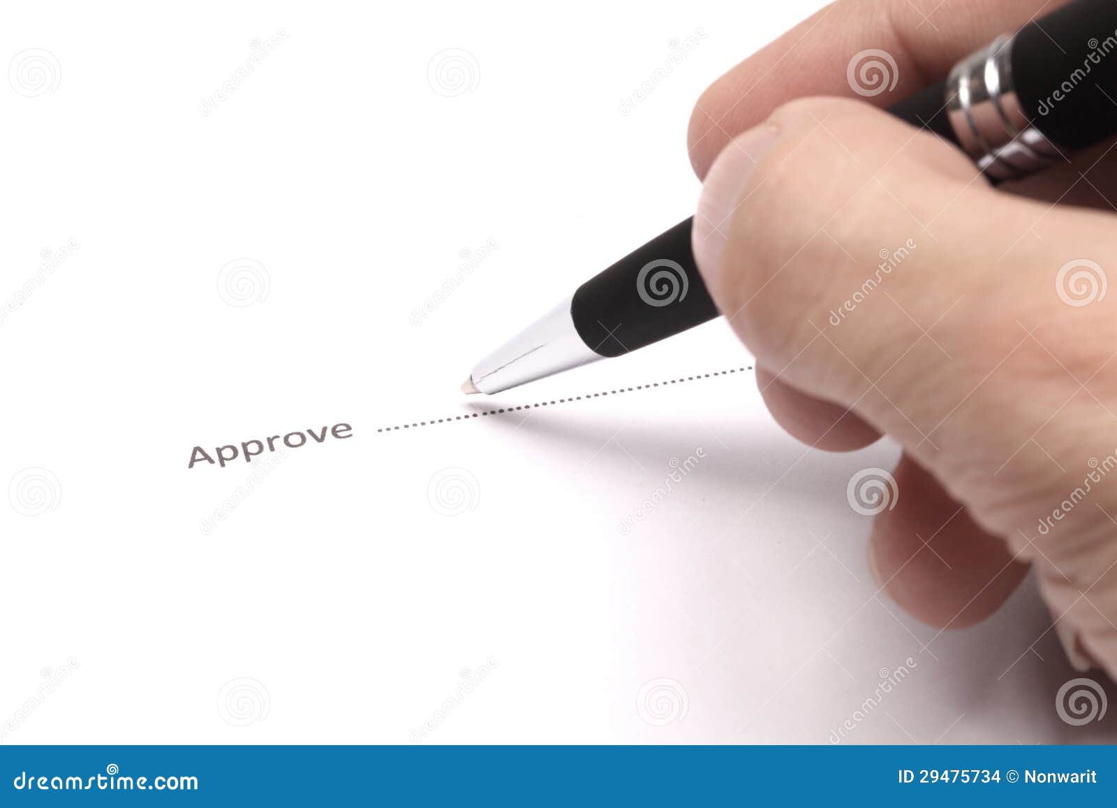 Approve stock photo. Image of finger, financial, buying - 29475734