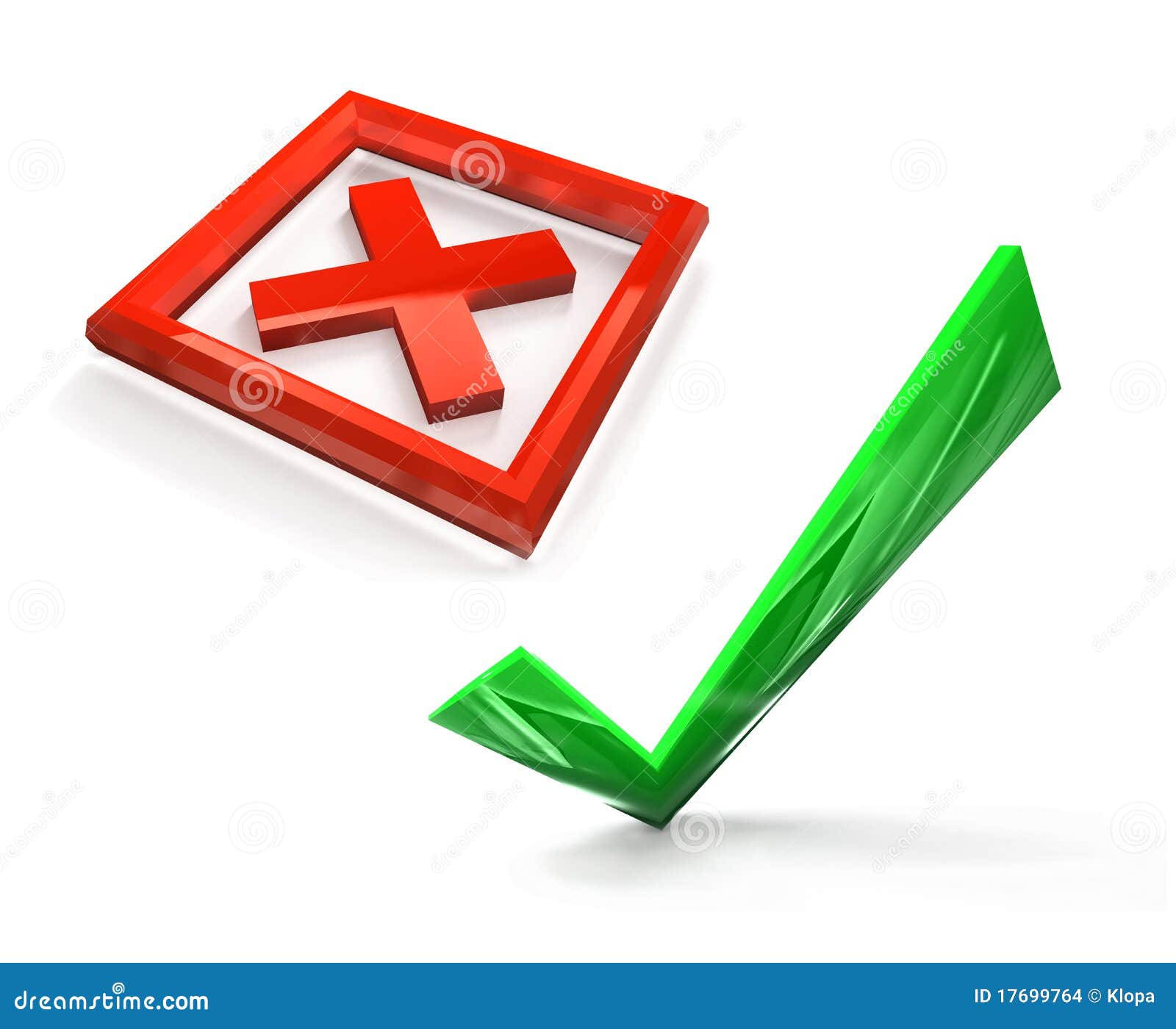 Approve and denied signs stock illustration. Illustration of approval ...