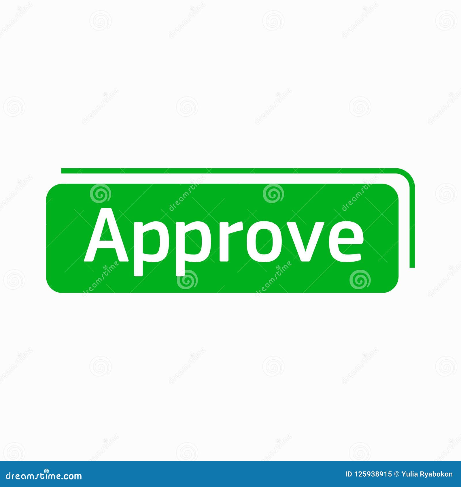 Approve Icon Set In Comic Style. Check Mark Cartoon Vector Illustration ...