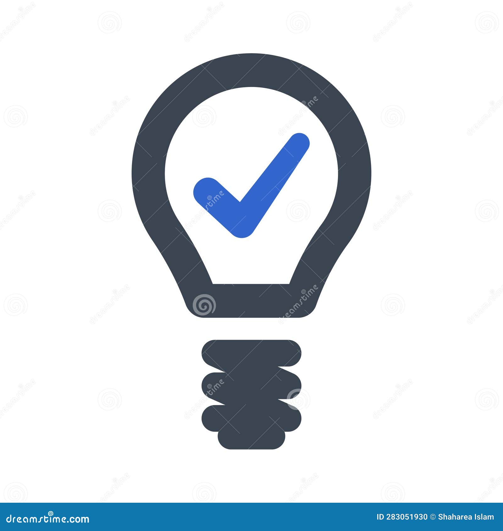Approve idea icon stock vector. Illustration of approved - 283051930