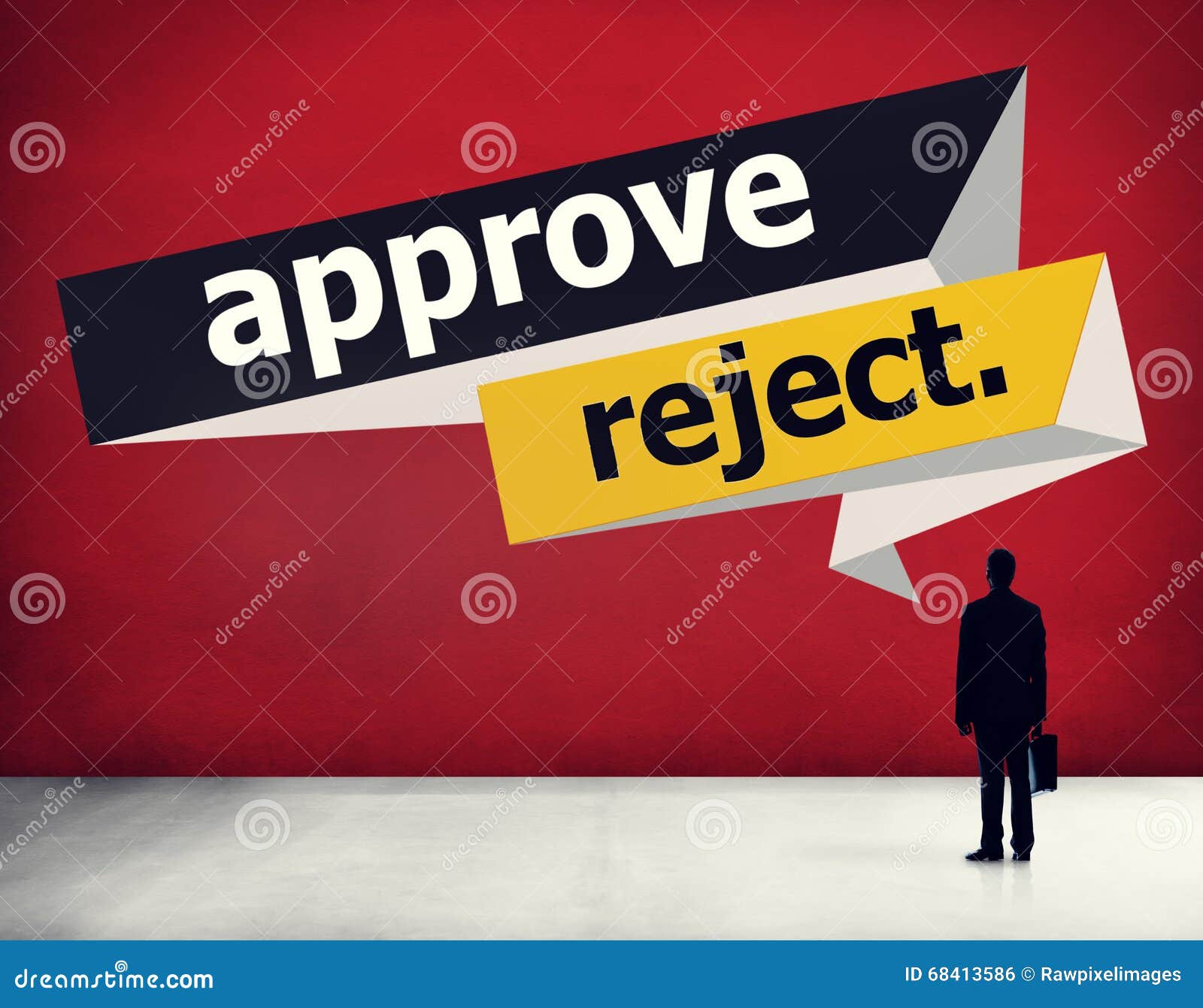 Approve Reject Cancelled Decision Selection Concept Stock Photo - Image ...