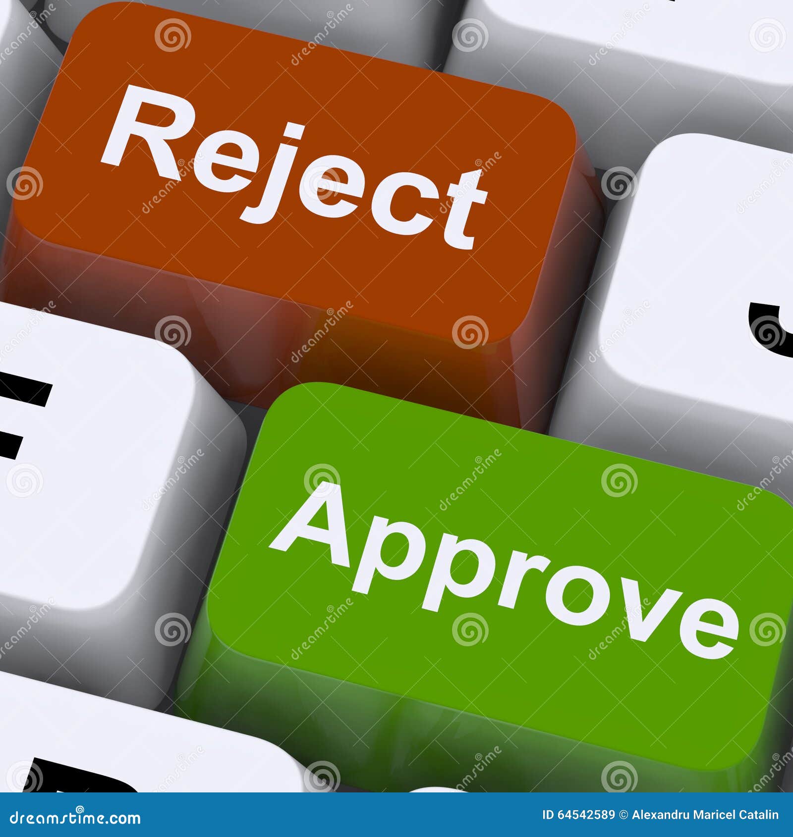 Approve Reject Computer Keys Showing Accept or Decline Stock Image ... Approve Reject Computer Keys Showing Accept or Decline Stock Image ...