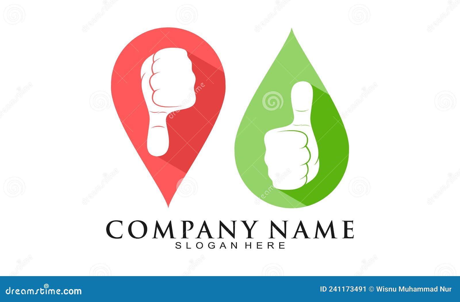 Approve and Reject Hand Illustration Vector Design Stock Vector ...