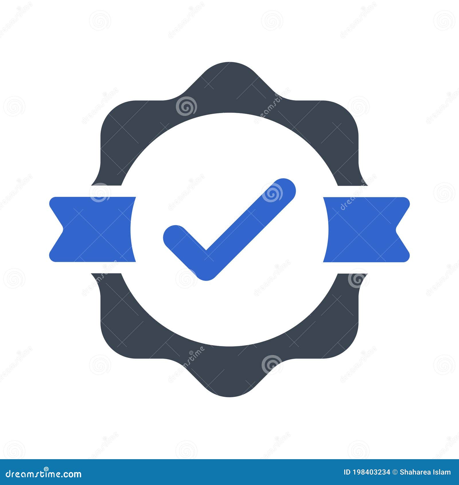 Approve tag, label icon stock vector. Illustration of icon - 198403234
