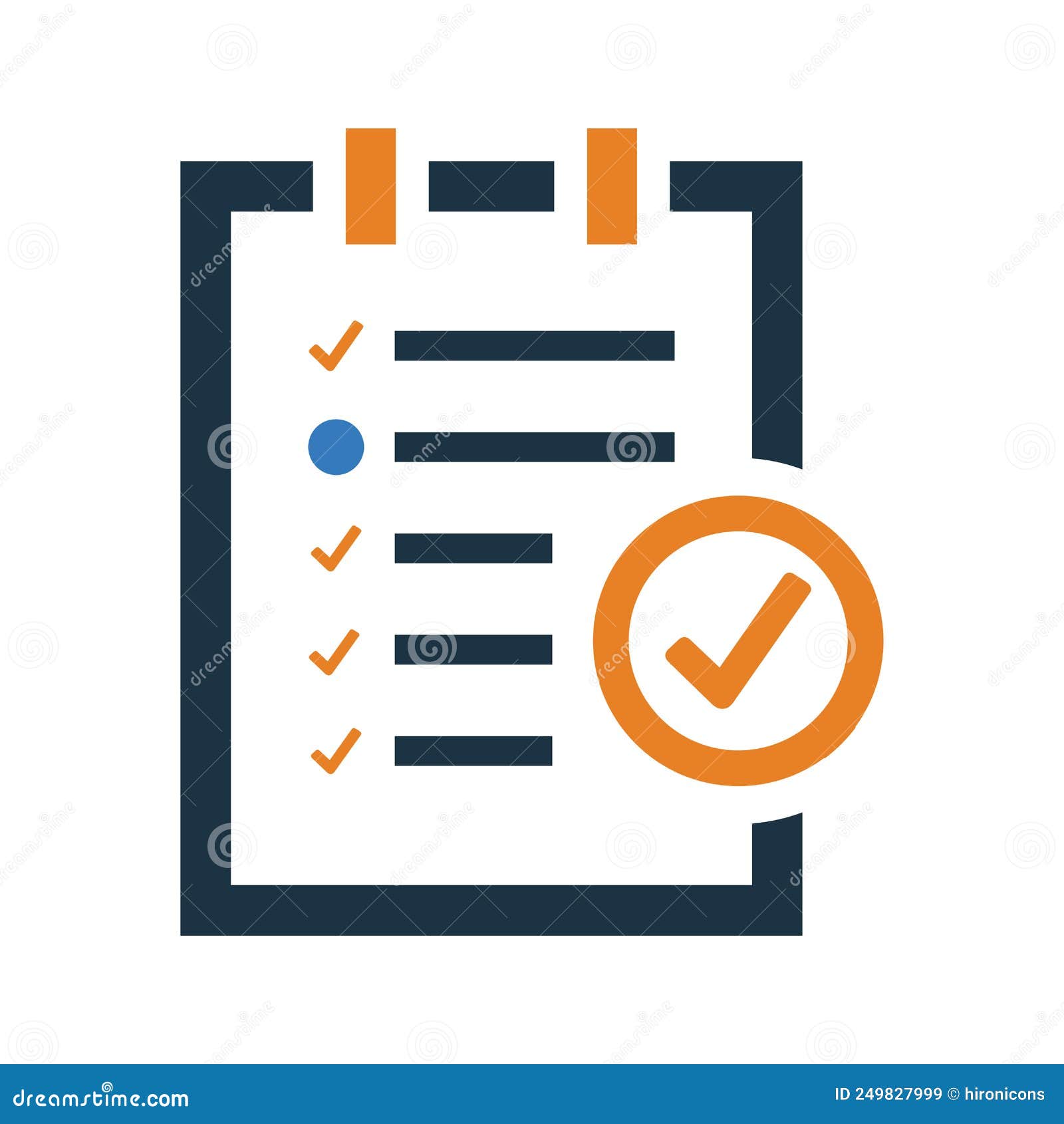 Approve, Tasks, Complete Icon. Simple Editable Vector Graphics Stock ...
