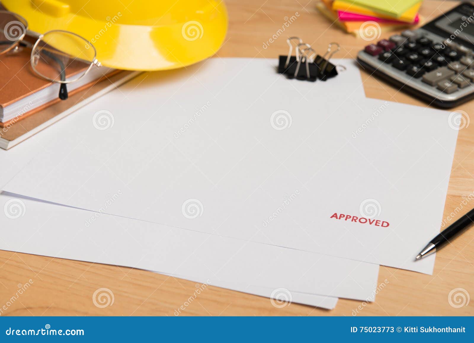 Approve On White Paper Royalty-Free Stock Photo | CartoonDealer.com ...