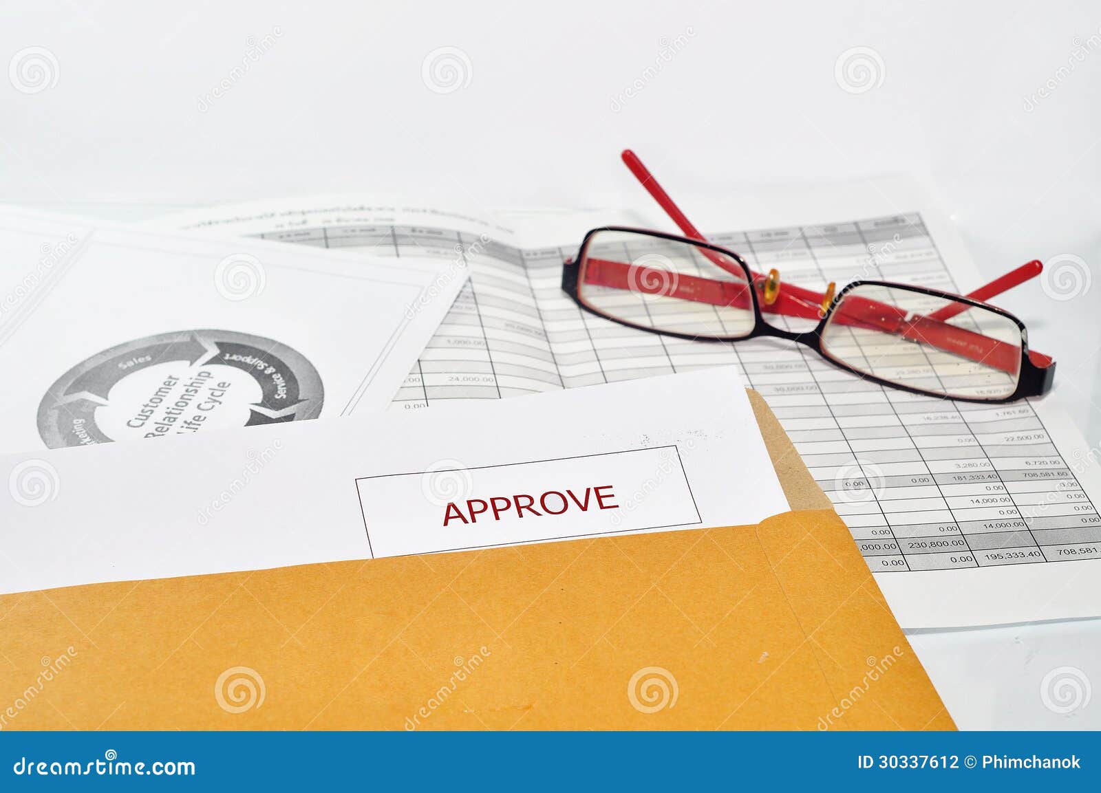 Approve work stock photo. Image of checkout, concepts - 30337612