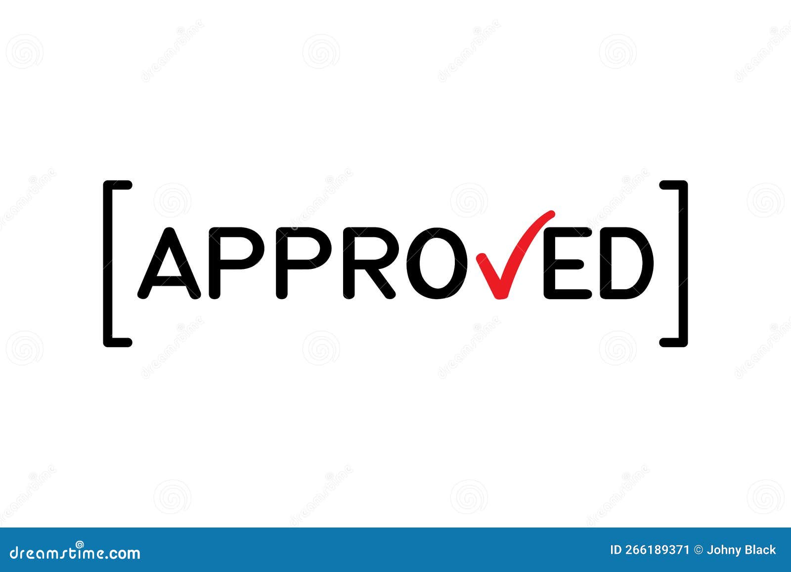 Approved Design Template. Vector and Illustration. Stock Vector ...