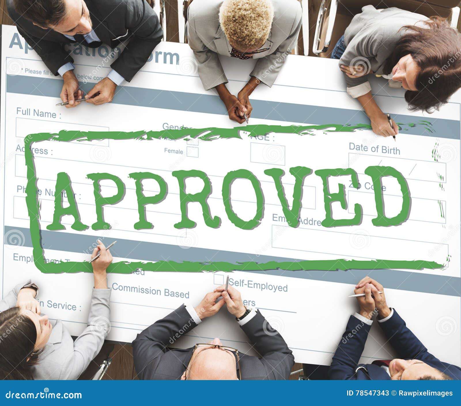 Approved Agreement Allowed Validation Concept Stock Image - Image of ...