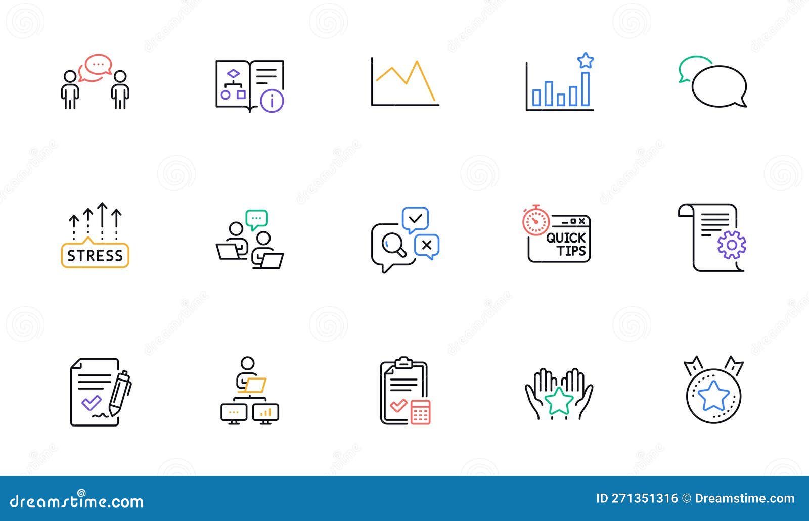 Approved Agreement Technical Documentation And Technical Algorithm Line Icons For Website