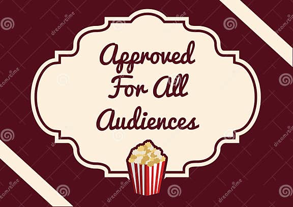 Approved for All Audiences Label. Vector Illustration Decorative Design ...