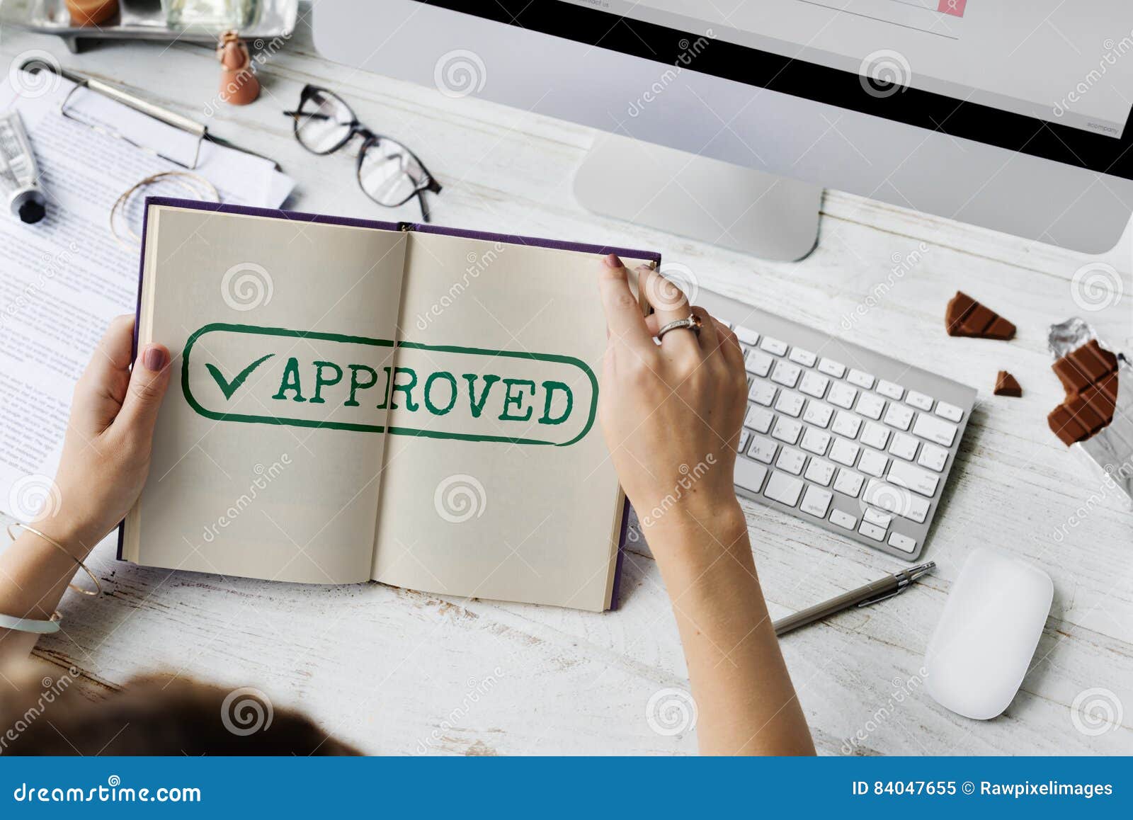 Approved Authorised Decision Selection Graphic Concept Stock Image ...