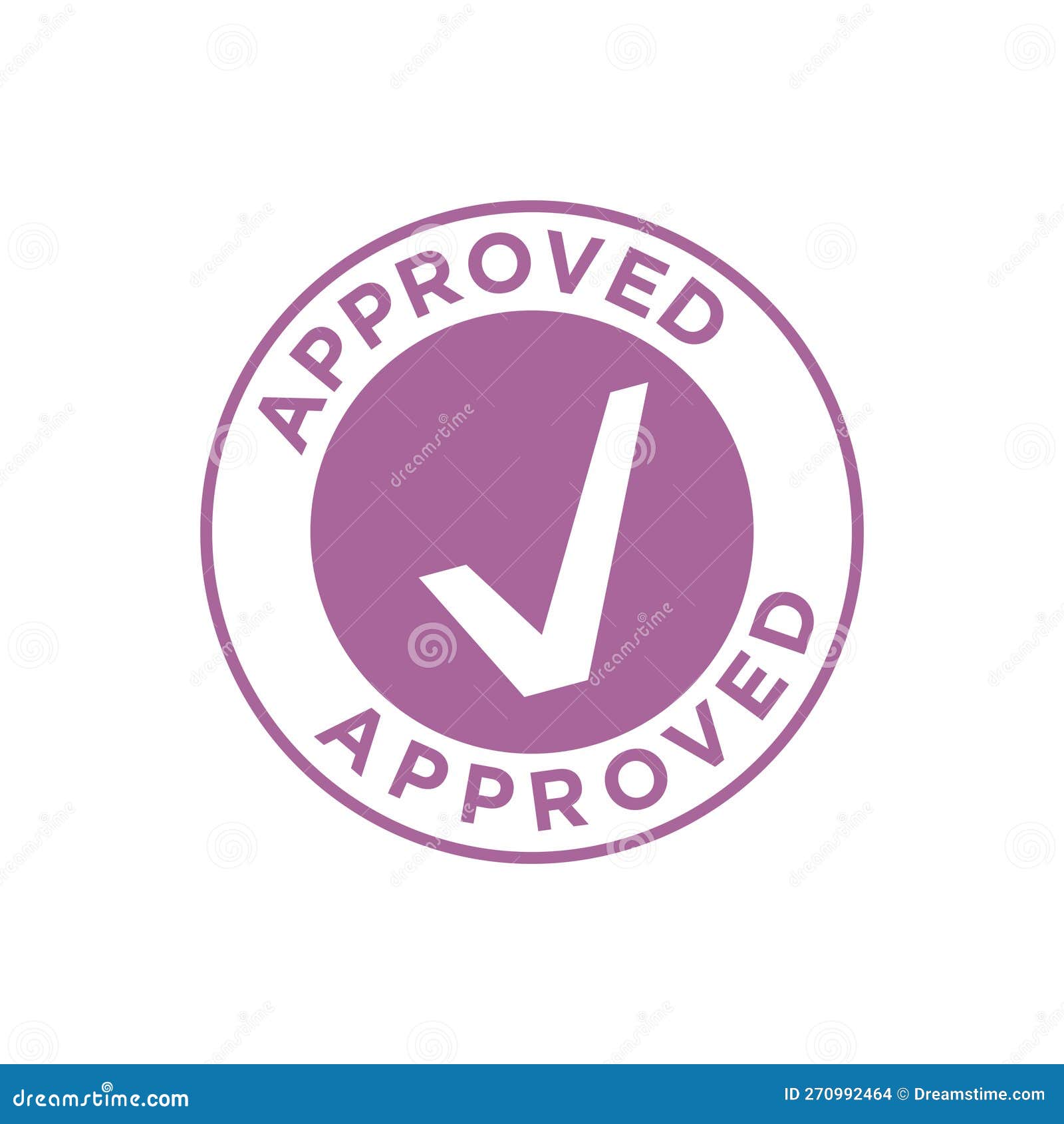 APPROVED Seal Badge Banner Stamp Template Solid Color with Grunge ...