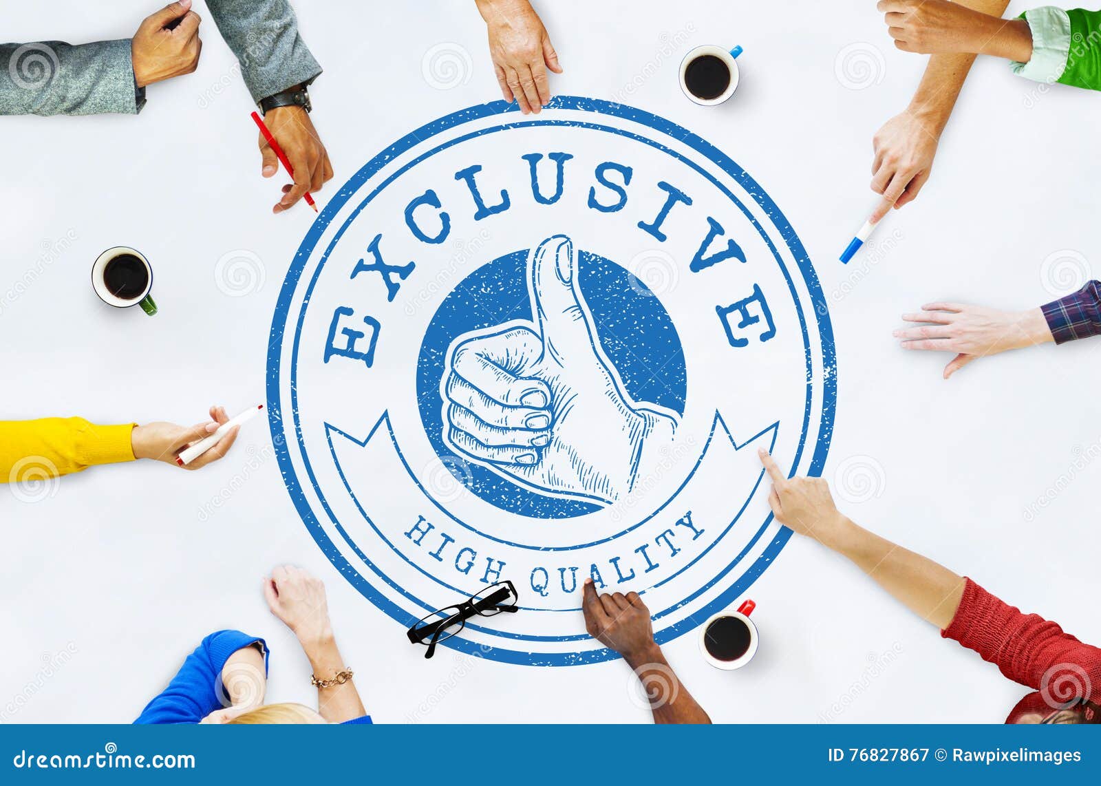 Approved Best Choice Quality Guarantee Exclusive Concept Stock Image ...