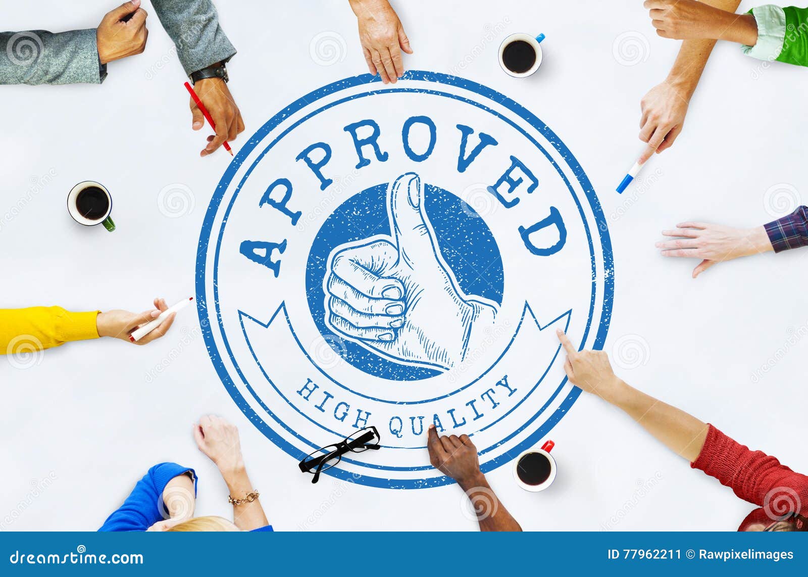 Approved Best Choice Quality Guarantee Exclusive Concept Stock Image ...