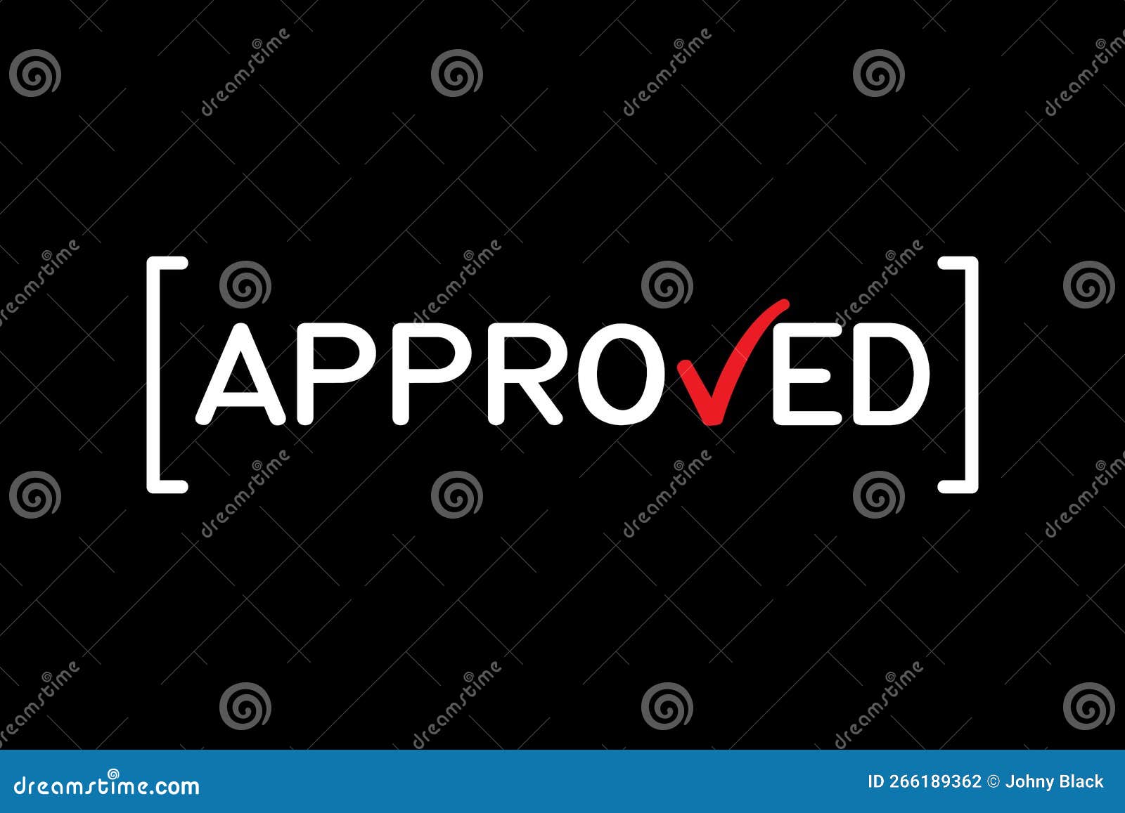 Approved Design Template. Vector and Illustration. Stock Vector ...