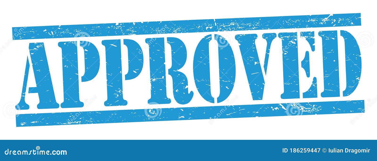 APPROVED blue grungy stamp stock illustration. Illustration of button ...