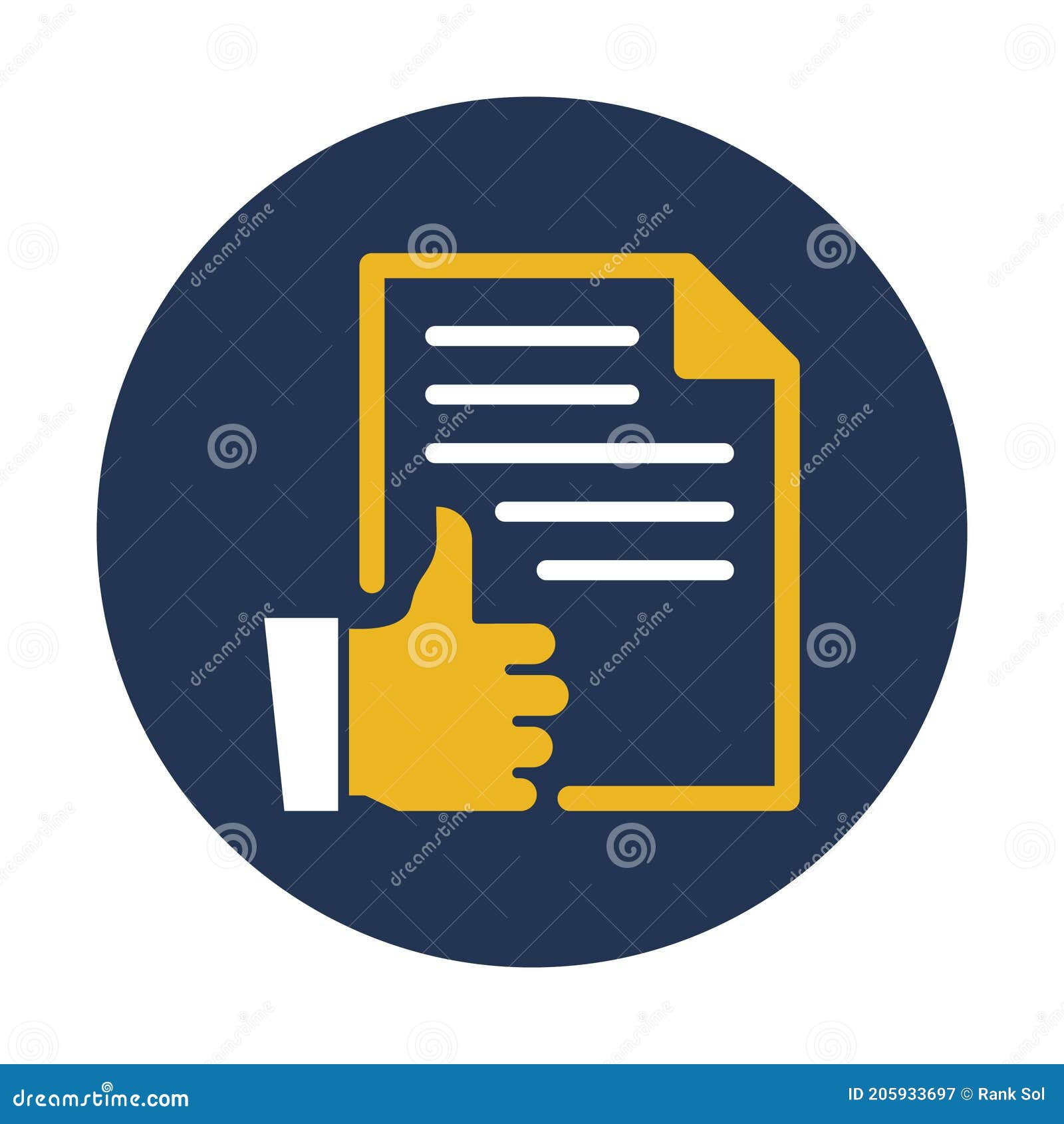 Approved Business Report Vector Icon Which Can Easily Modify Stock ...
