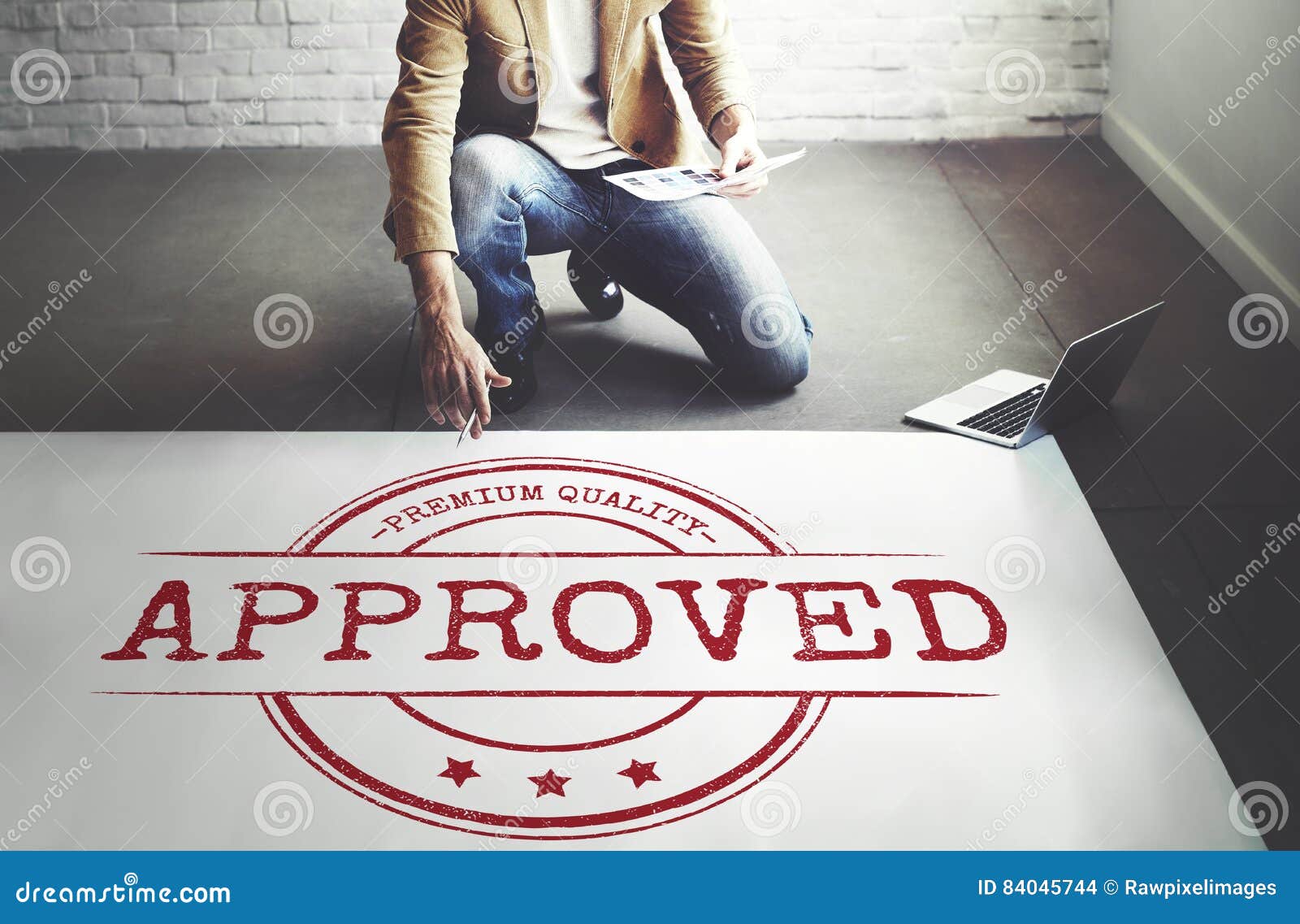 Approved Certified Business Stamp Concept Stock Photo - Image of accept ...