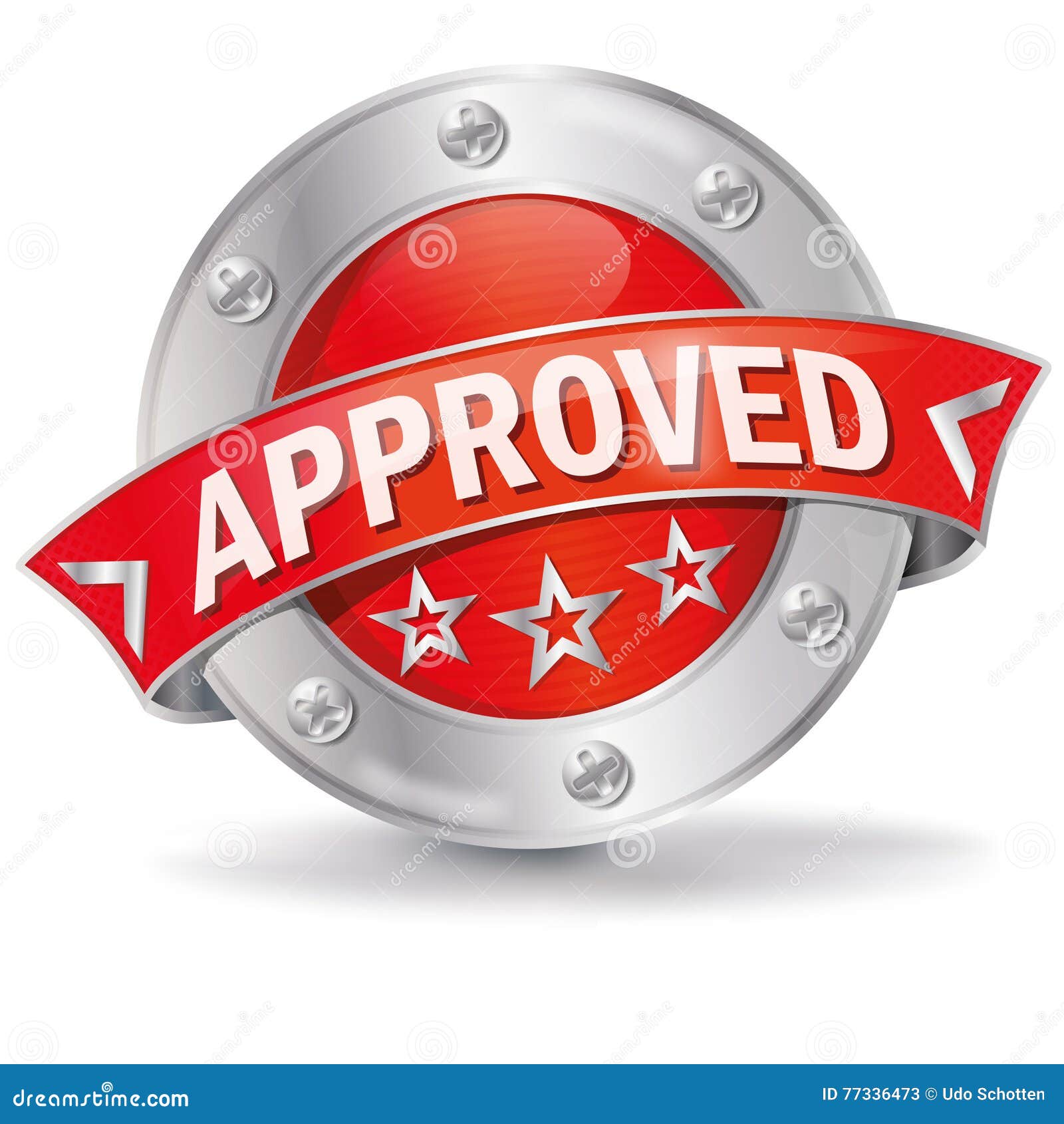 Approved stock vector. Illustration of internet, approved - 77336473