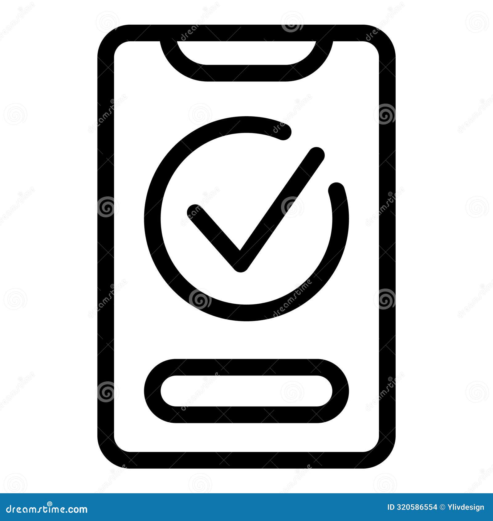 Approved Checklist Icon on White Background Stock Vector - Illustration ...