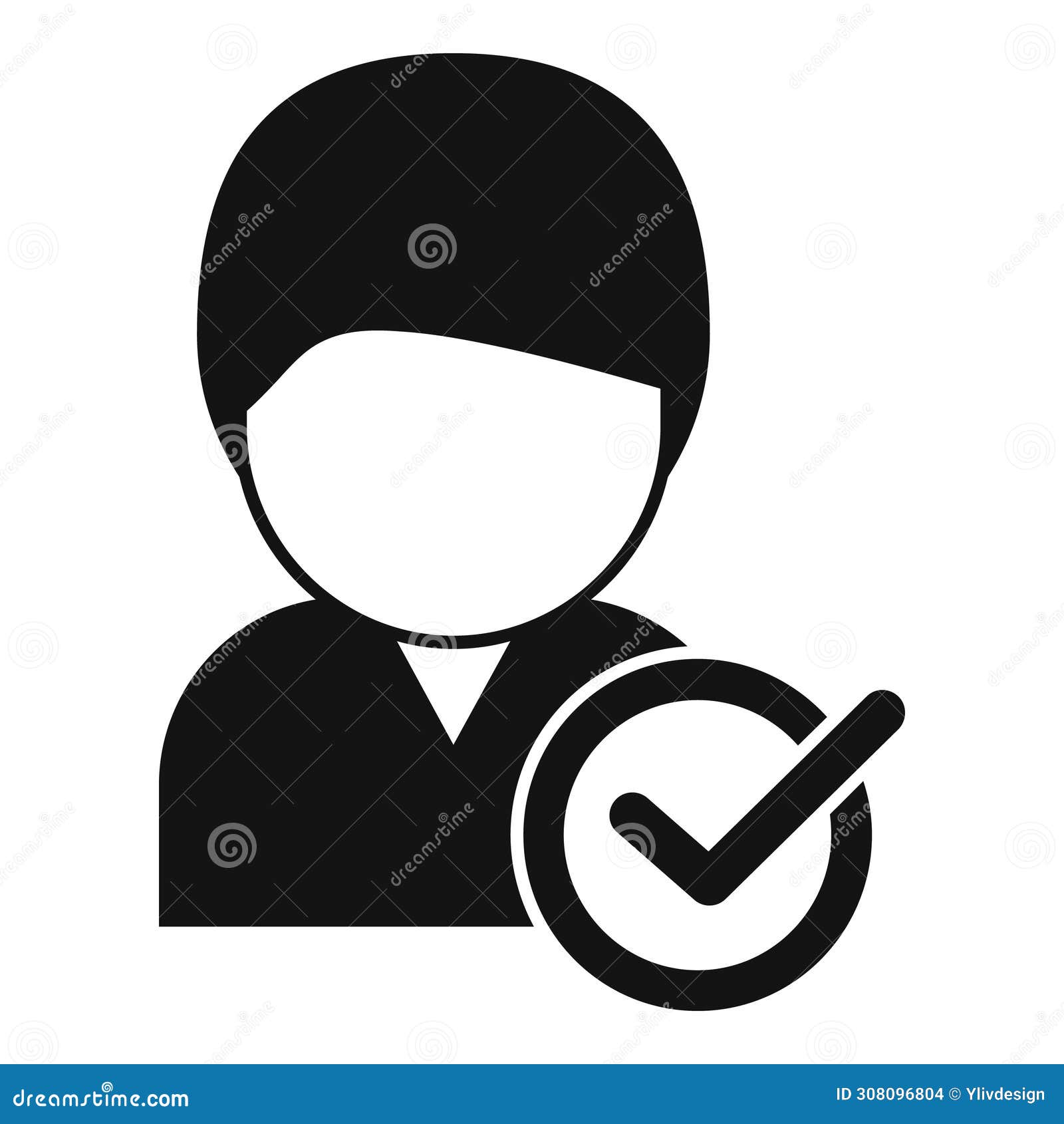 Approved Client Icon Simple Vector. People Team Stock Illustration ...