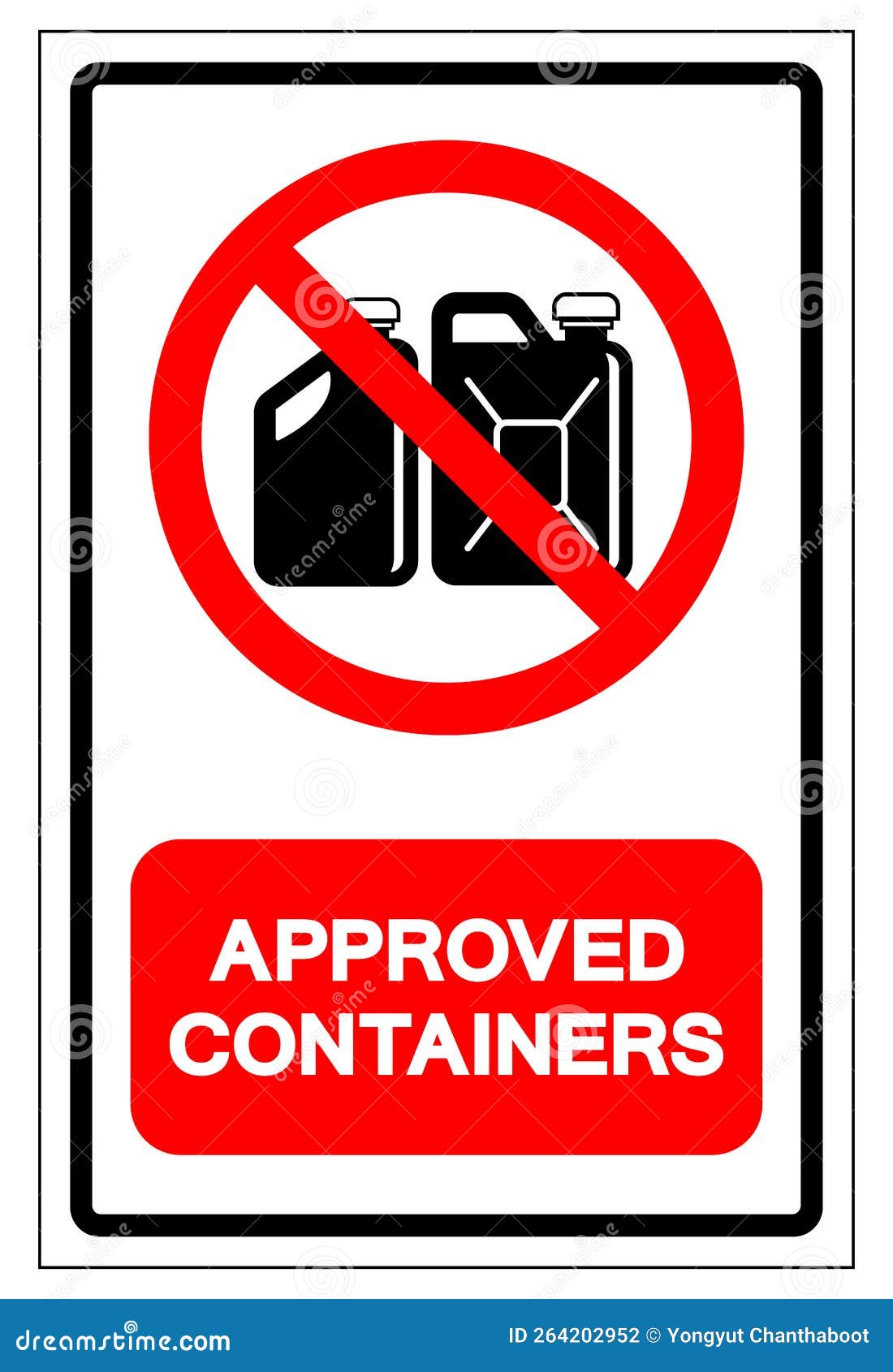 Approved Containers Symbol Sign ,Vector Illustration, Isolate on White ...