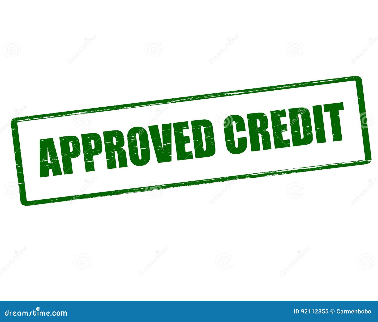 Approved credit stock illustration. Illustration of text - 92112355
