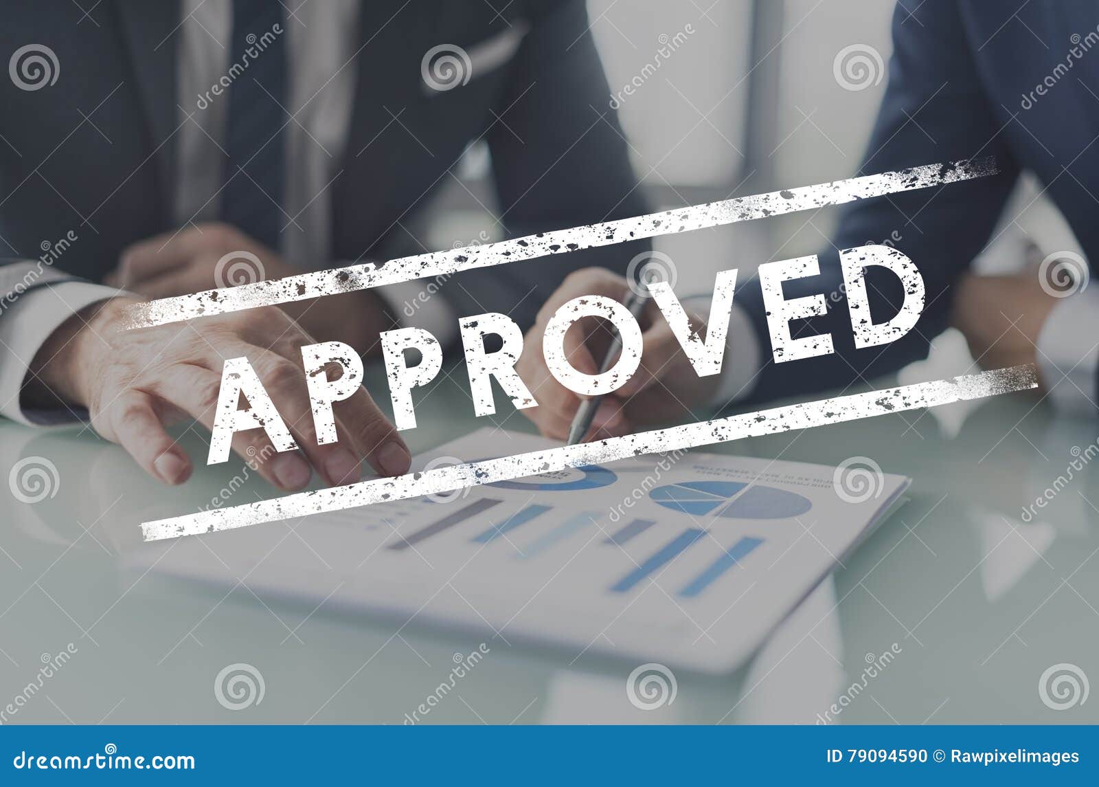 Approved Decision Choice Selection Status Tag Concept Stock Photo ...
