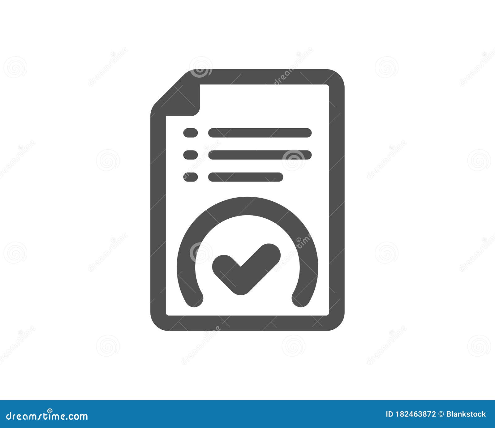 Mix Icon For Accepted, Granted And Recognized Stock Image ...