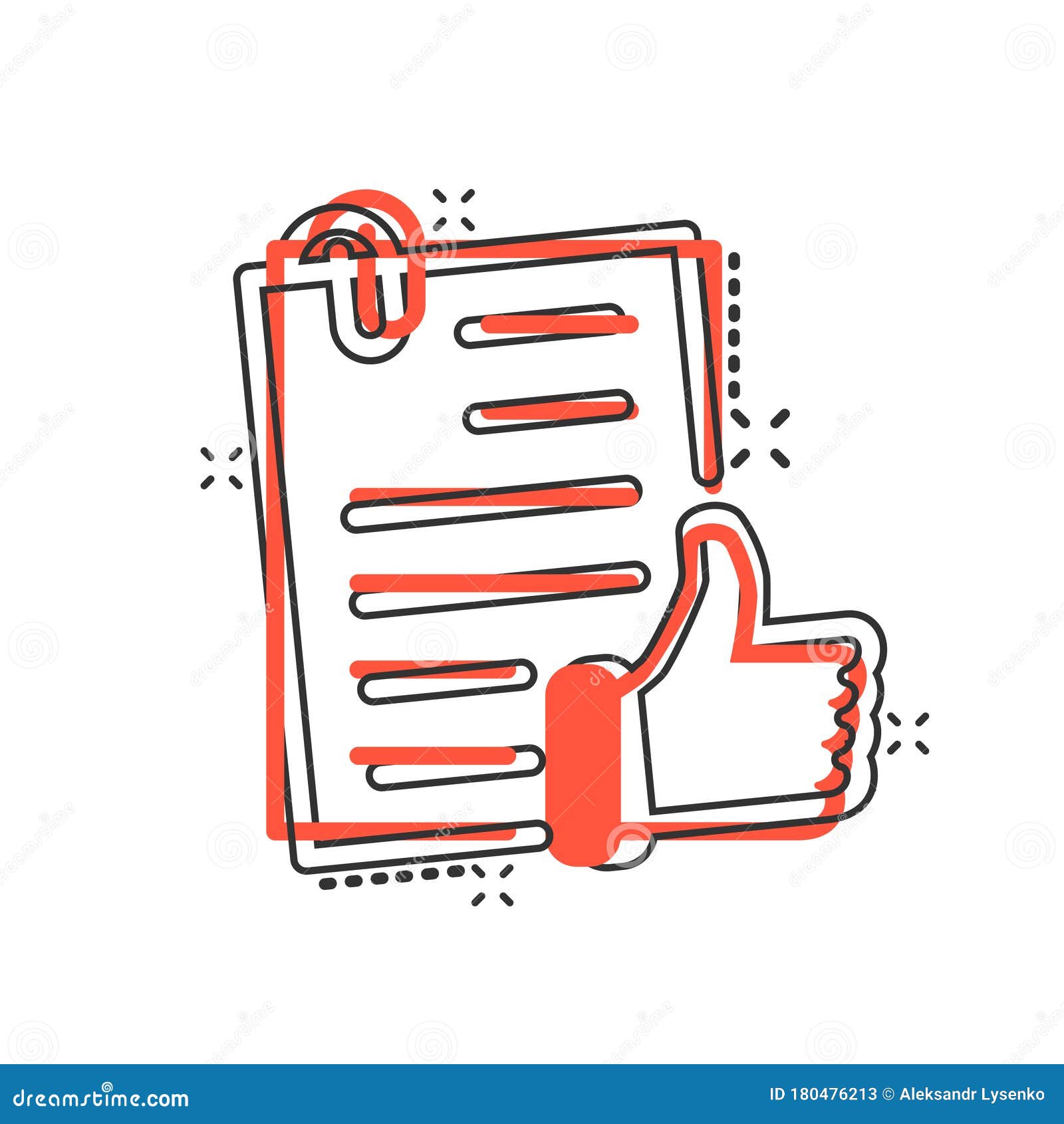 Approved Document Icon In Comic Style. Authorize Cartoon Vector ...