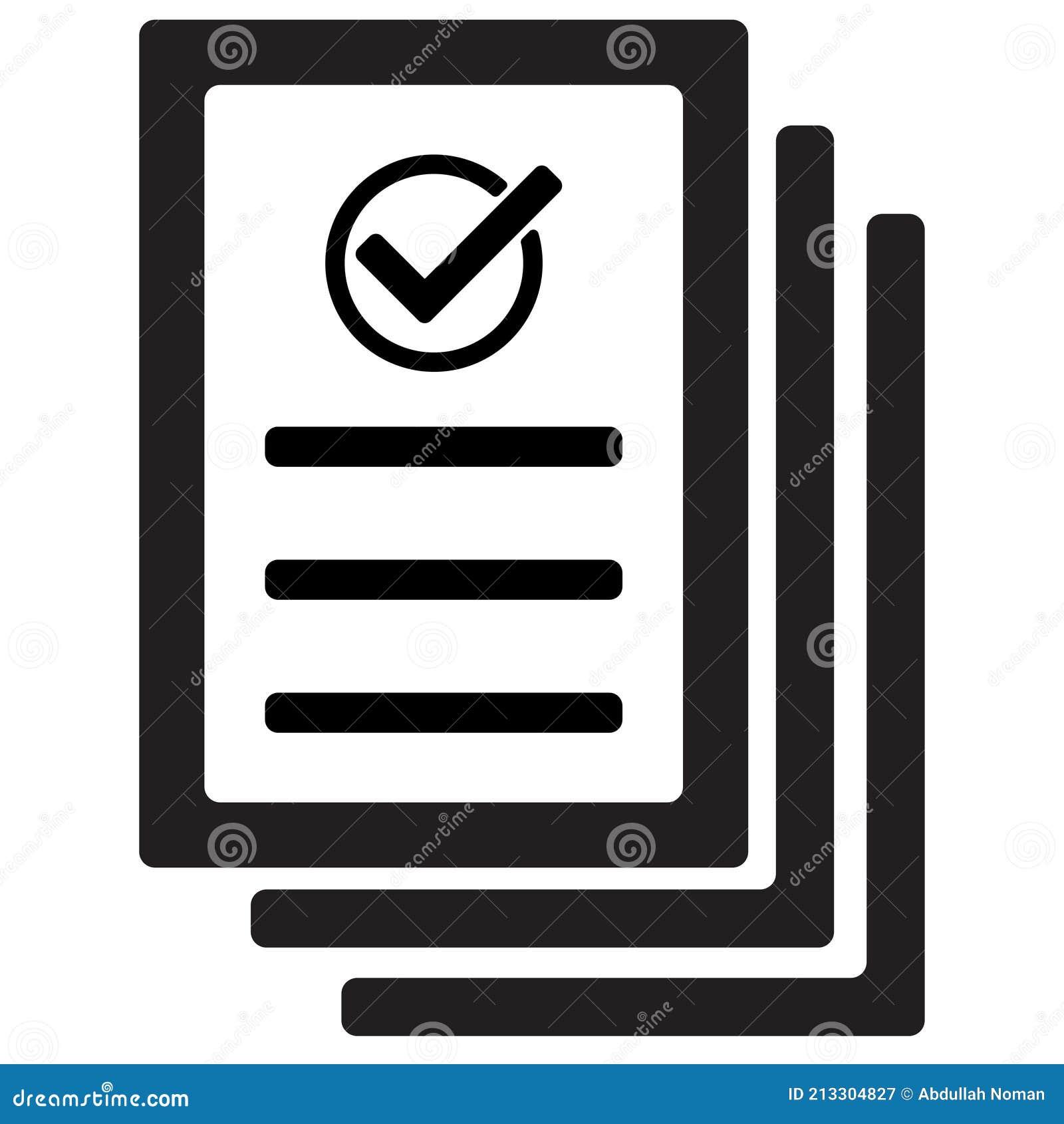 Approved document stock vector. Illustration of design - 213304827
