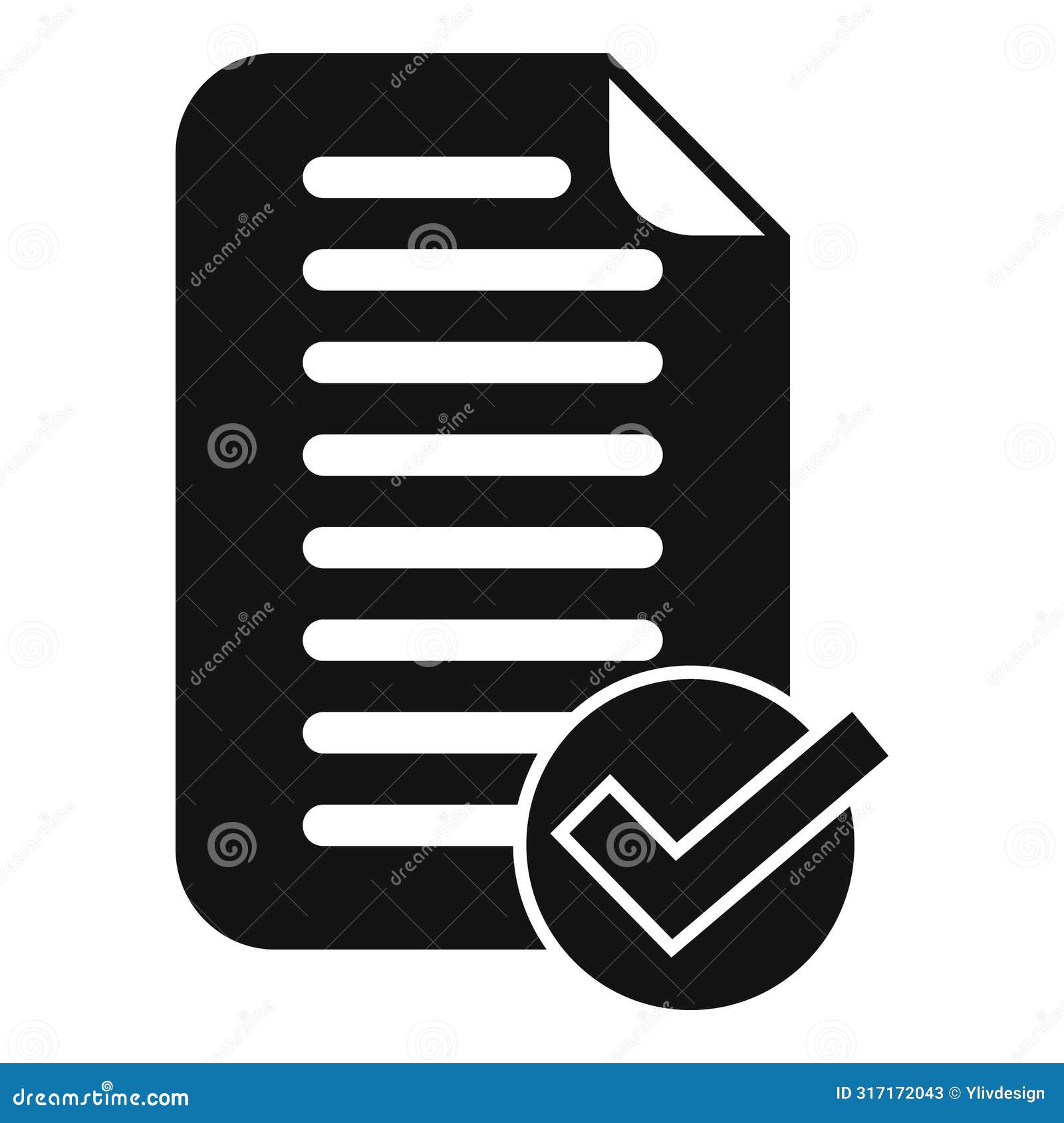 Approved Document Icon Simple Vector. Seal Paper Stock Illustration ...